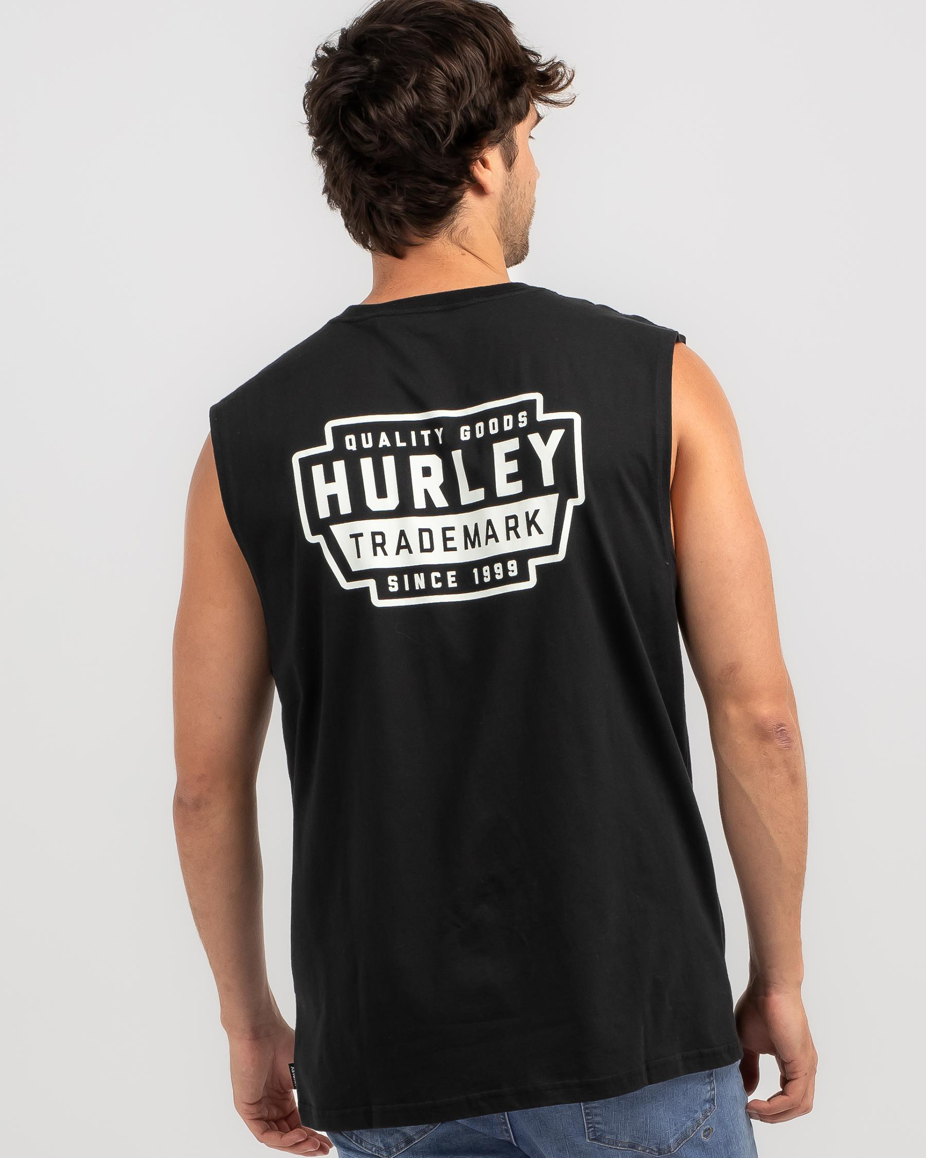 Shop Hurley Station Muscle Tank In Black - Fast Shipping & Easy Returns ...