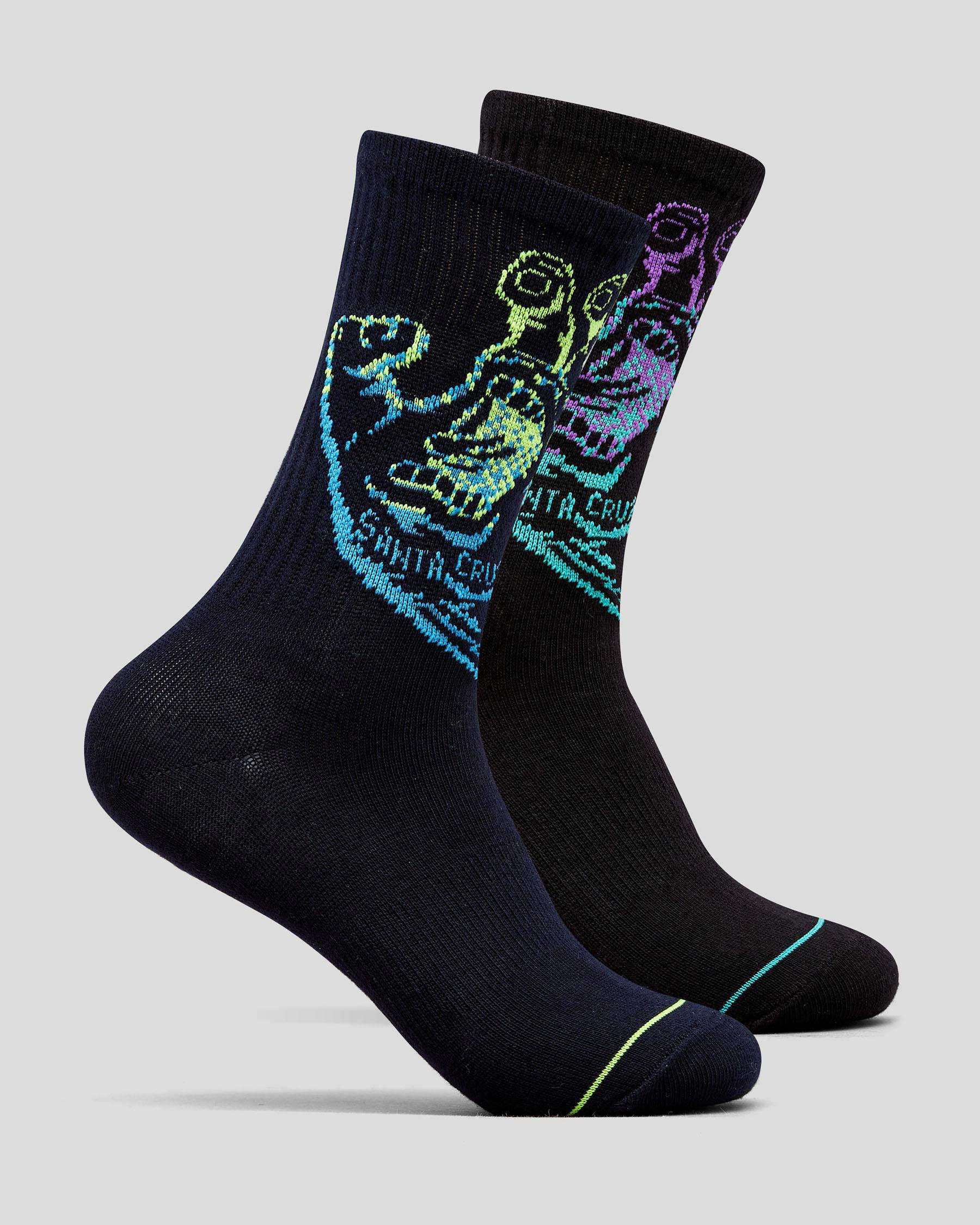 Shop Santa Cruz Boys' Faded Hand Socks In Assorted - Fast Shipping ...