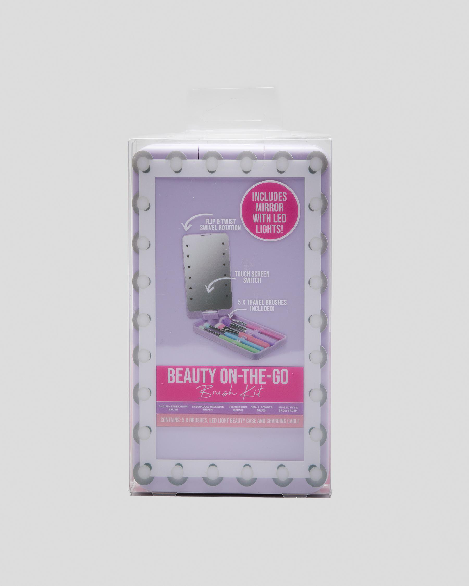 Shop Mooloola LED Mirror & Brush Kit In Lilac - Fast Shipping & Easy ...