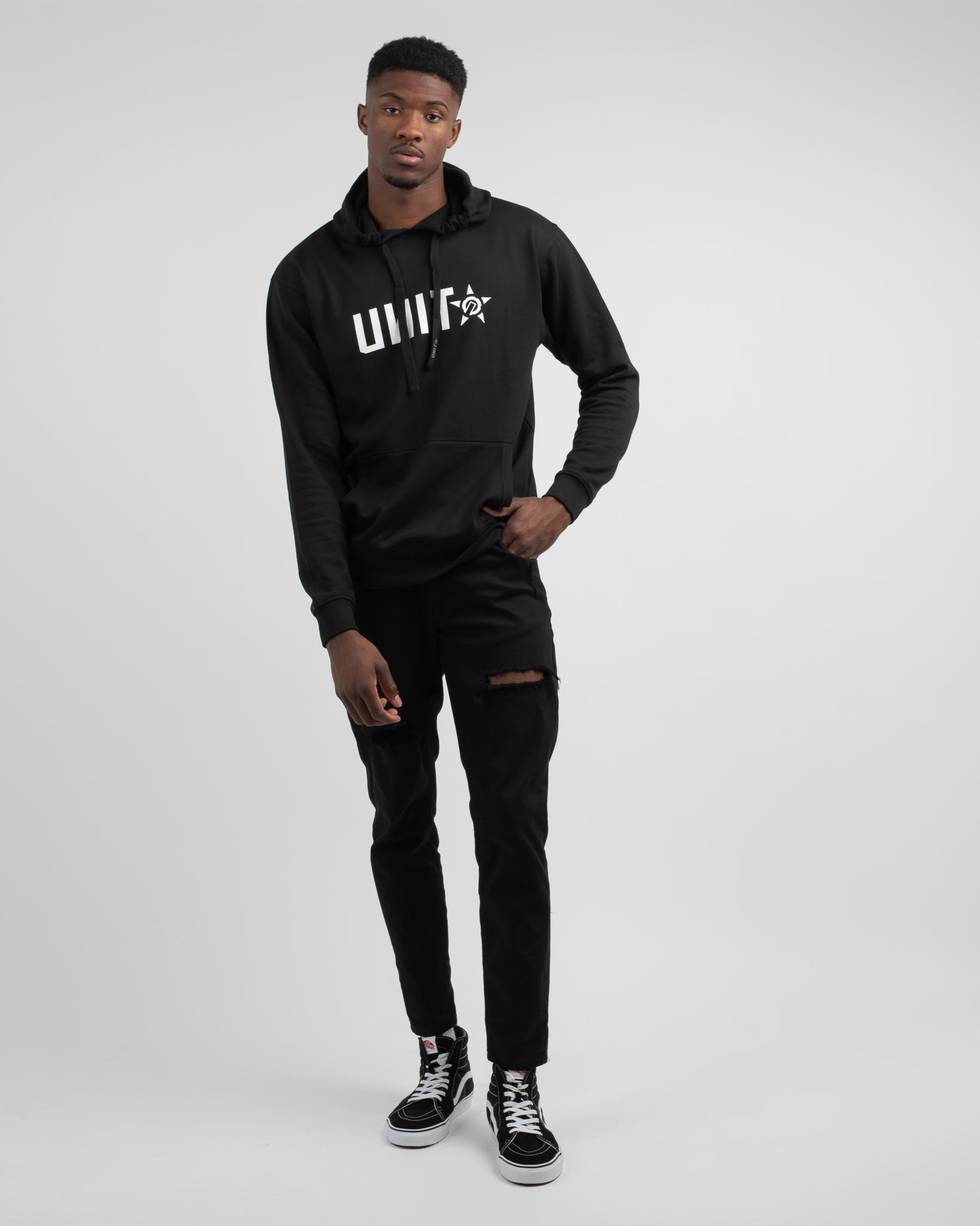 Shop Unit Inc Hoodie In Black White - Fast Shipping & Easy Returns ...