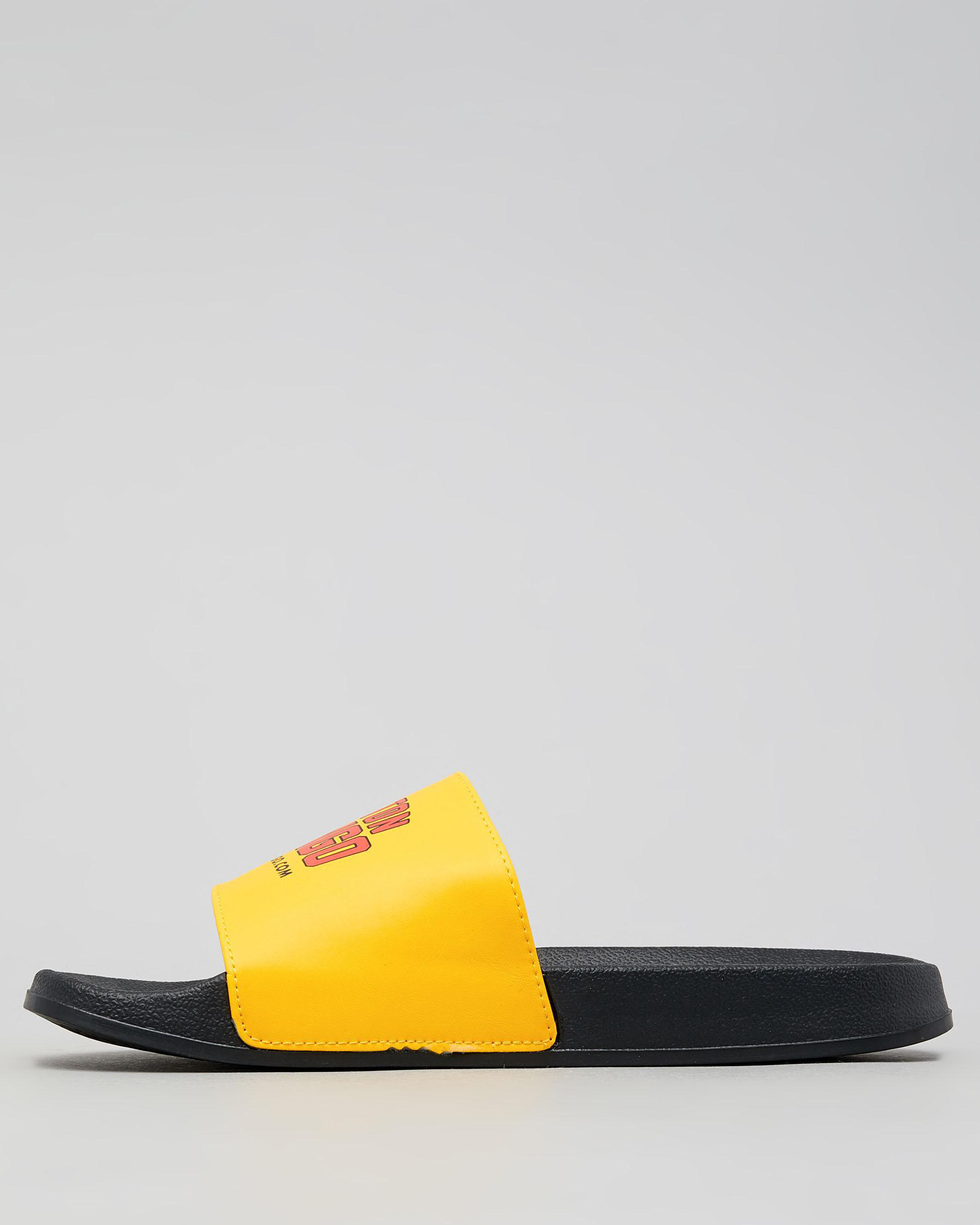 Shop Milton Mango Milton Mango Slides In Black - Fast Shipping & Easy ...