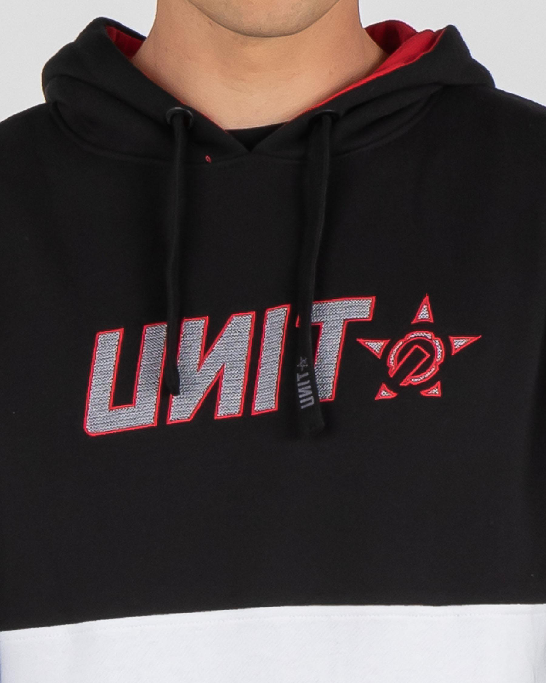 Shop Unit Express Hoodie In Black Red - Fast Shipping & Easy Returns ...