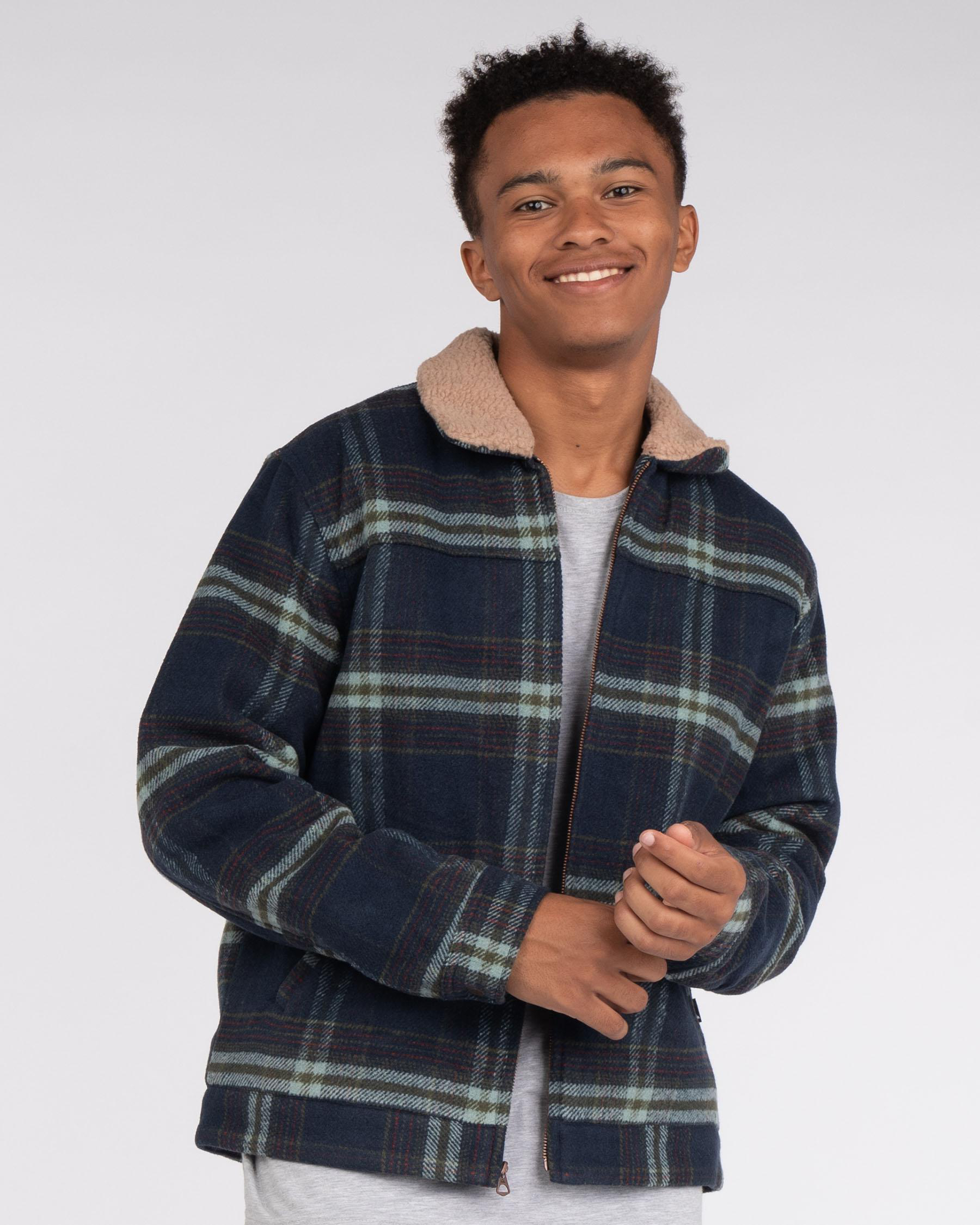 Shop Quiksilver Hurry Down Wool Jacket In Blue - Fast Shipping & Easy ...