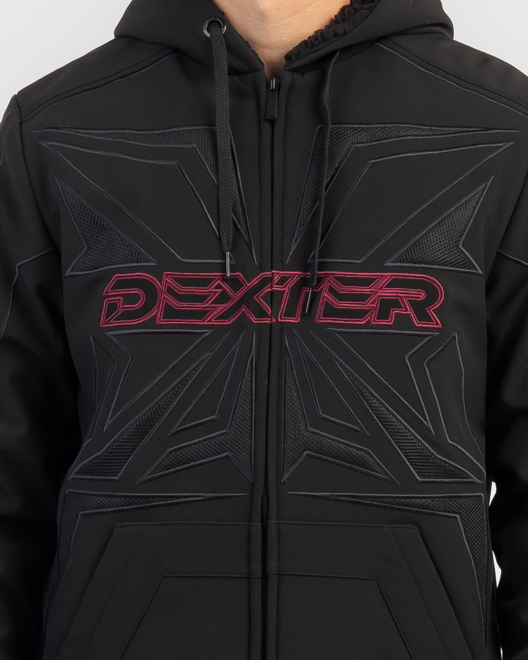 Shop Dexter Afterburn Hooded Jacket In Black/port - Fast Shipping ...