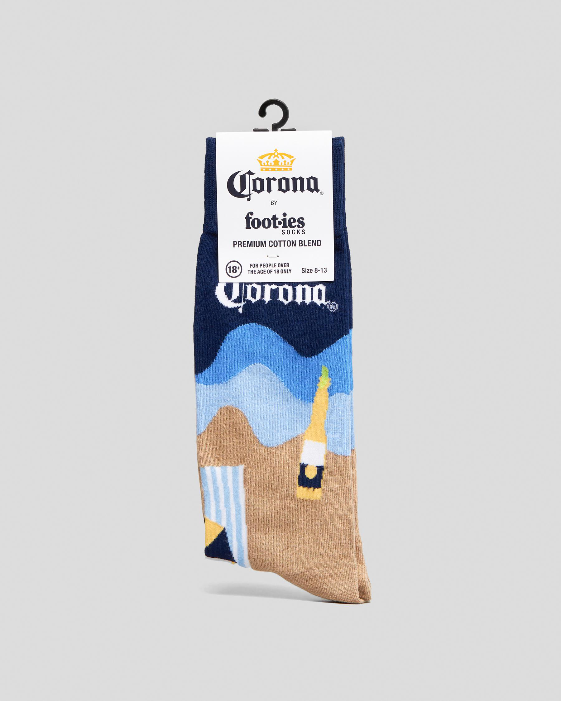 Shop FOOT-IES Corona Beach Scene Socks In Multi - Fast Shipping & Easy ...
