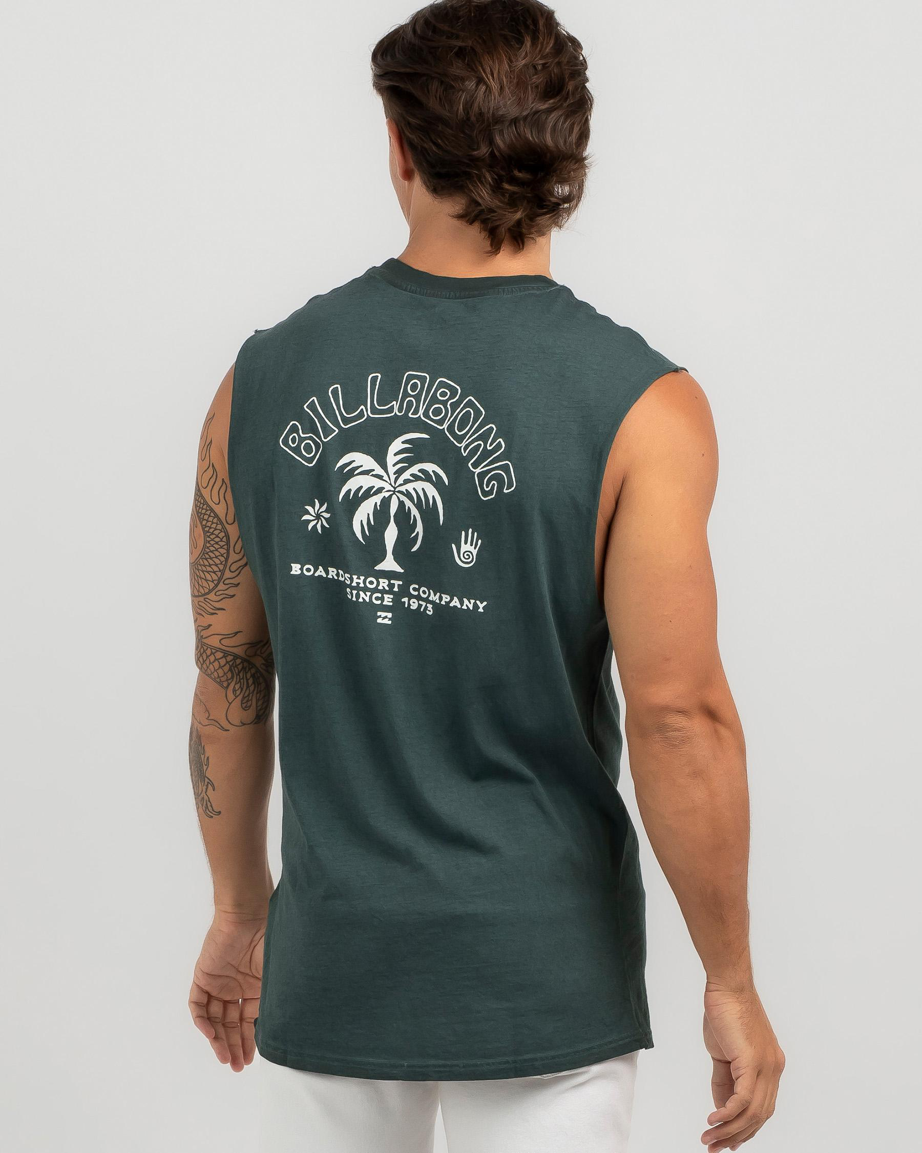 Shop Billabong Big Wave Shazza Muscle Tank In Dark Forrest - Fast Shipping & Easy Returns - City ...