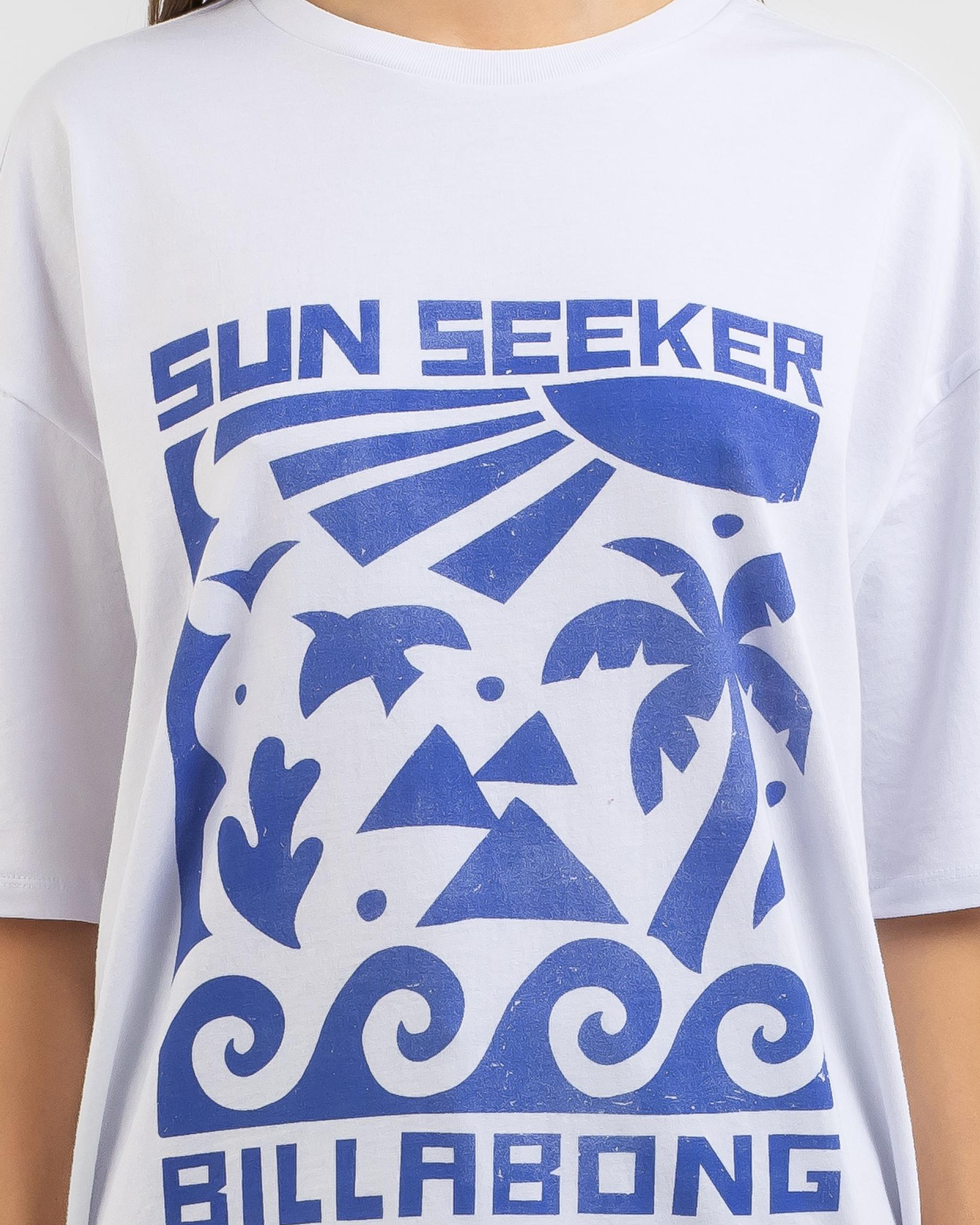 Shop Billabong Sun Seeker T-Shirt In White - Fast Shipping & Easy ...