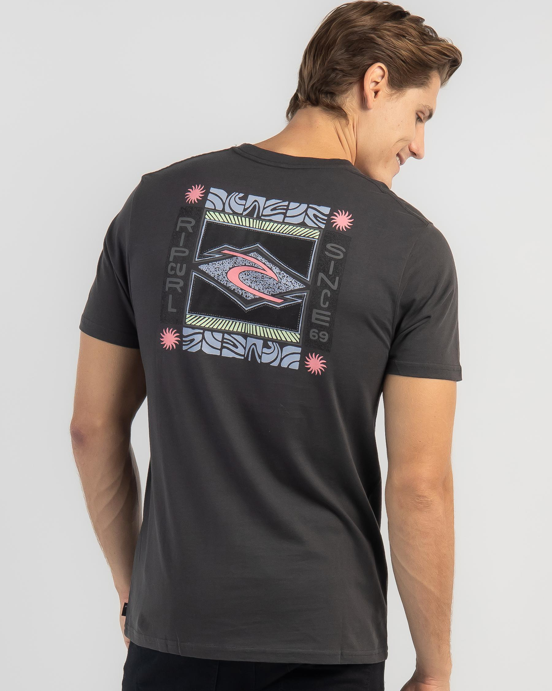 Shop Rip Curl Legacy T-Shirt In Washed Black - Fast Shipping & Easy ...