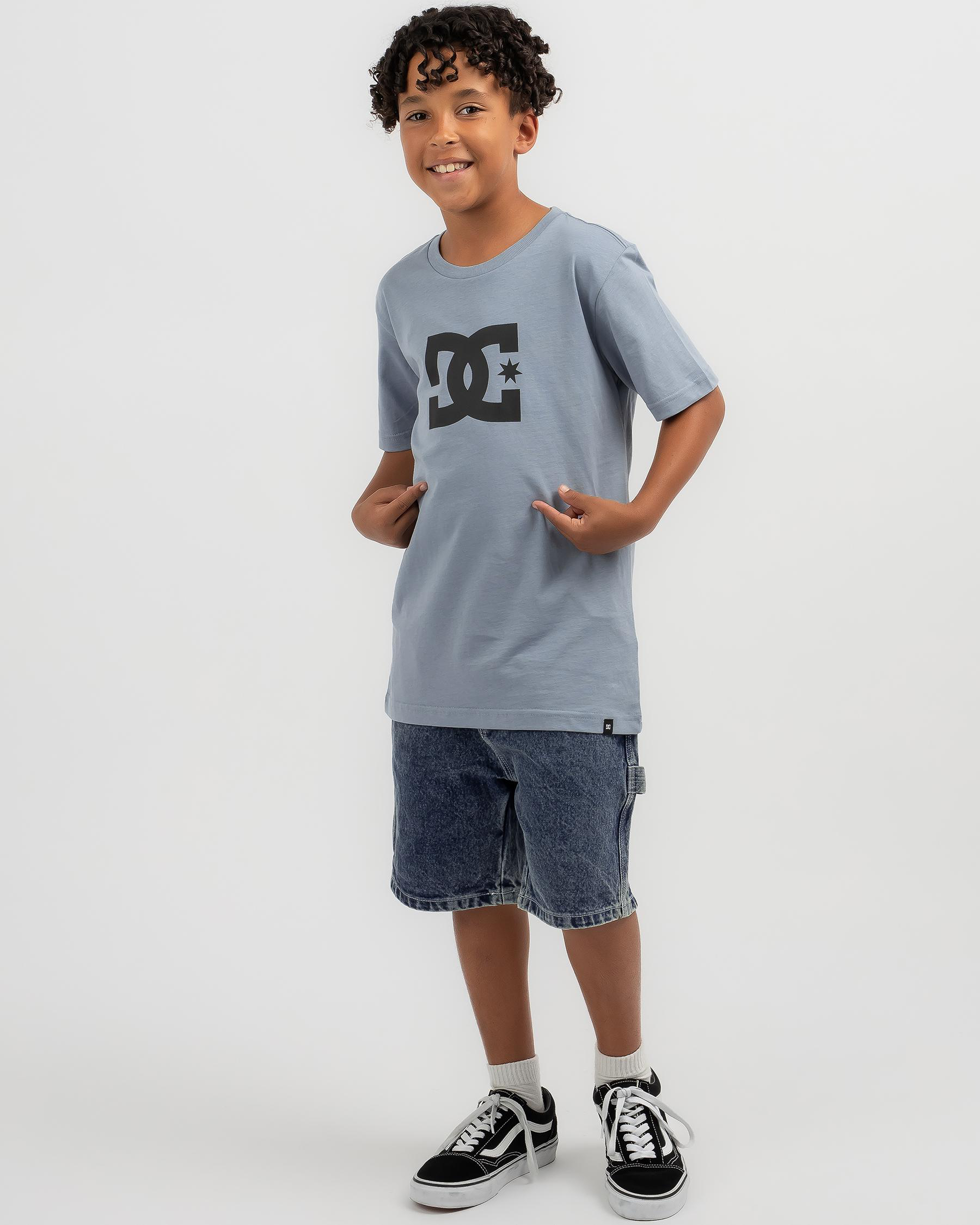 Shop DC Shoes Boys' DC Star T-Shirt In Ashley Blue - Fast Shipping ...