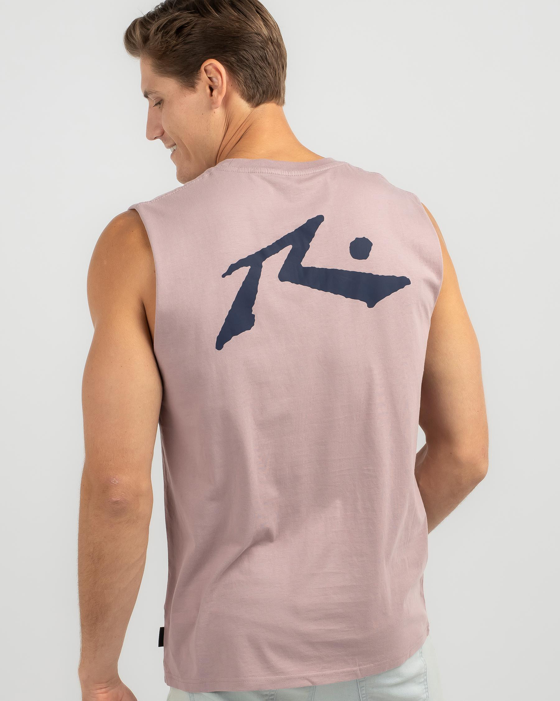 Shop Rusty Competition Muscle Tank In Elderberry/ Navy Blue - Fast ...