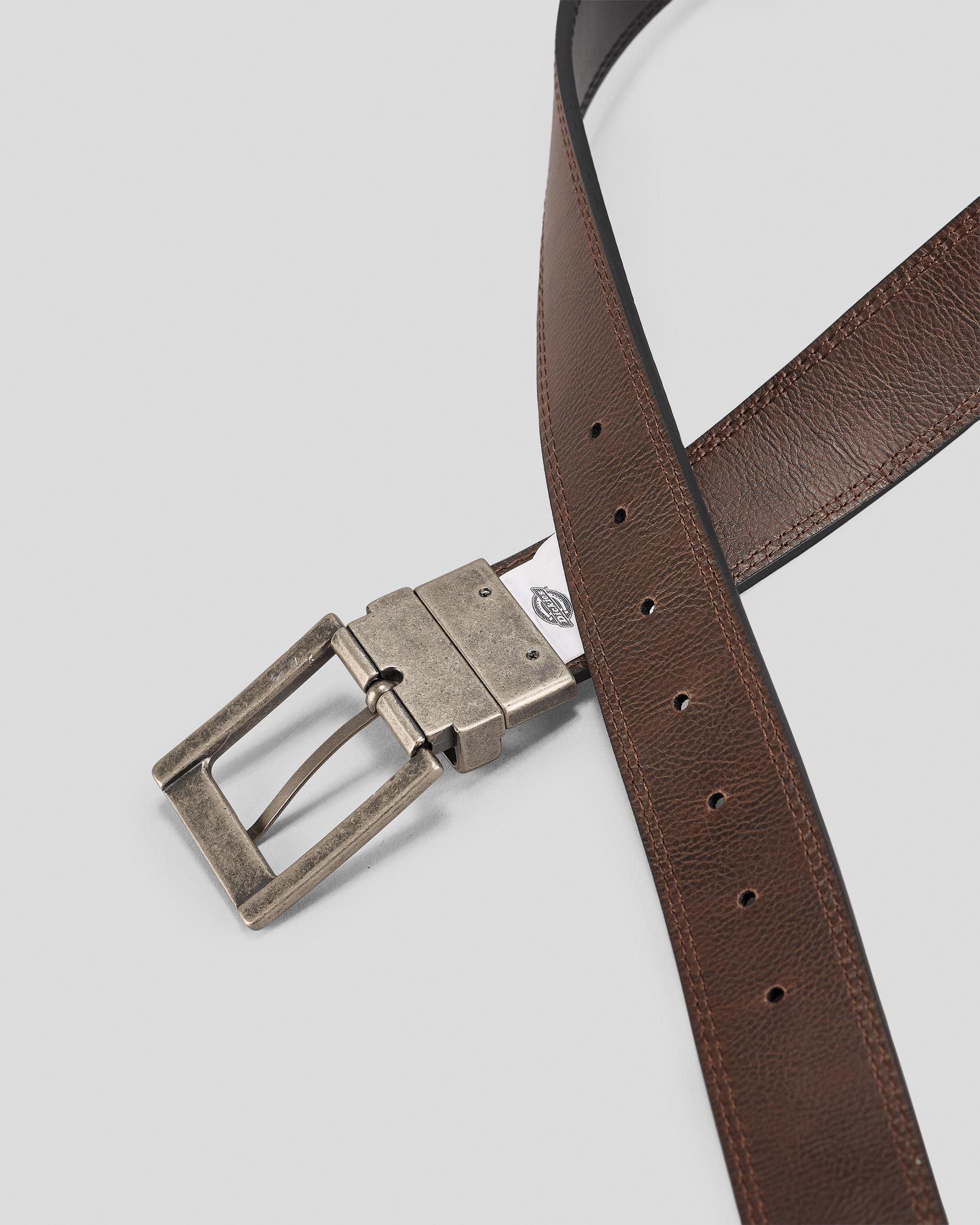 Shop Dickies Reversible Belt In Black/brown - Fast Shipping & Easy ...