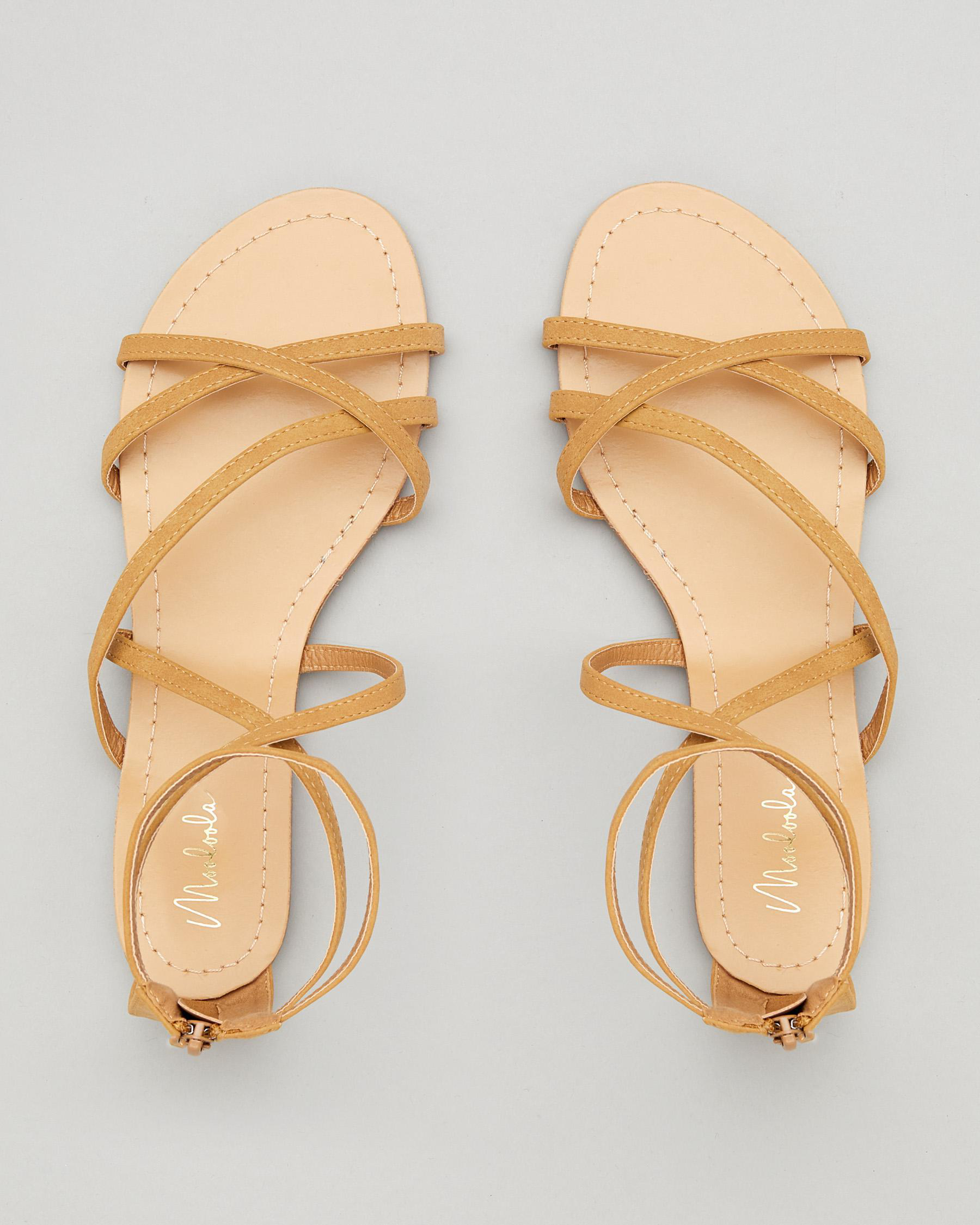 Shop Mooloola Brit Sandals In Tan - Fast Shipping & Easy Returns - City ...
