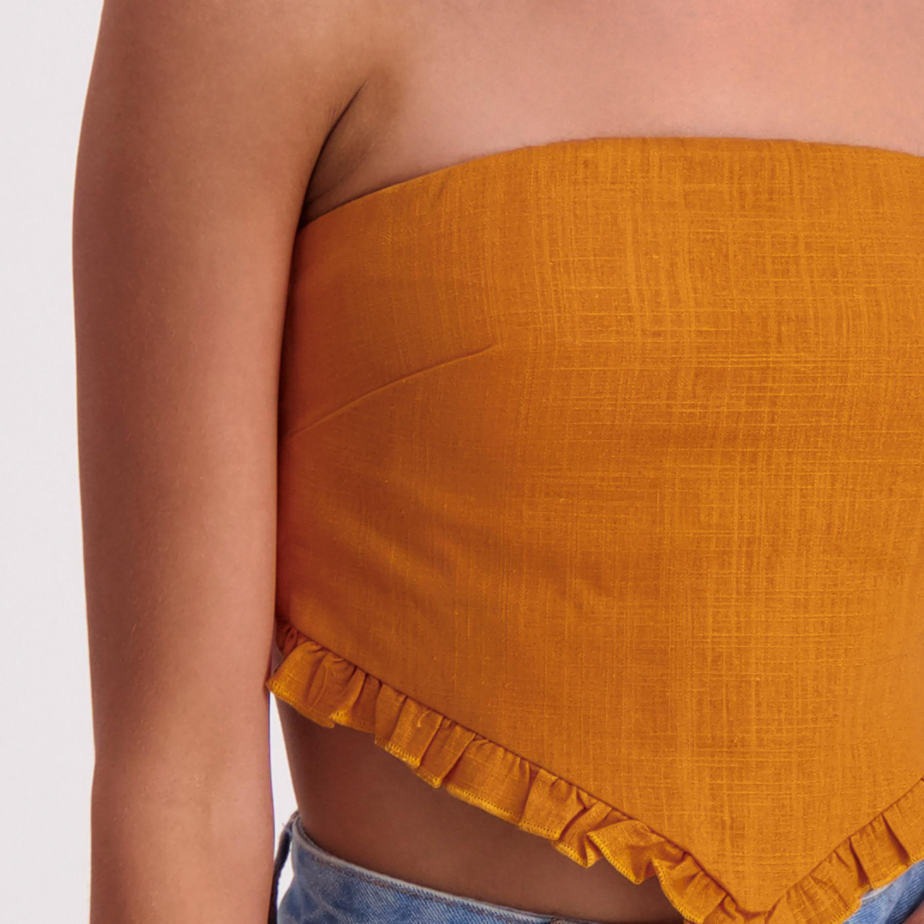 Shop Mooloola Firefly Tube Top In Dirty Mango - Fast Shipping & Easy ...