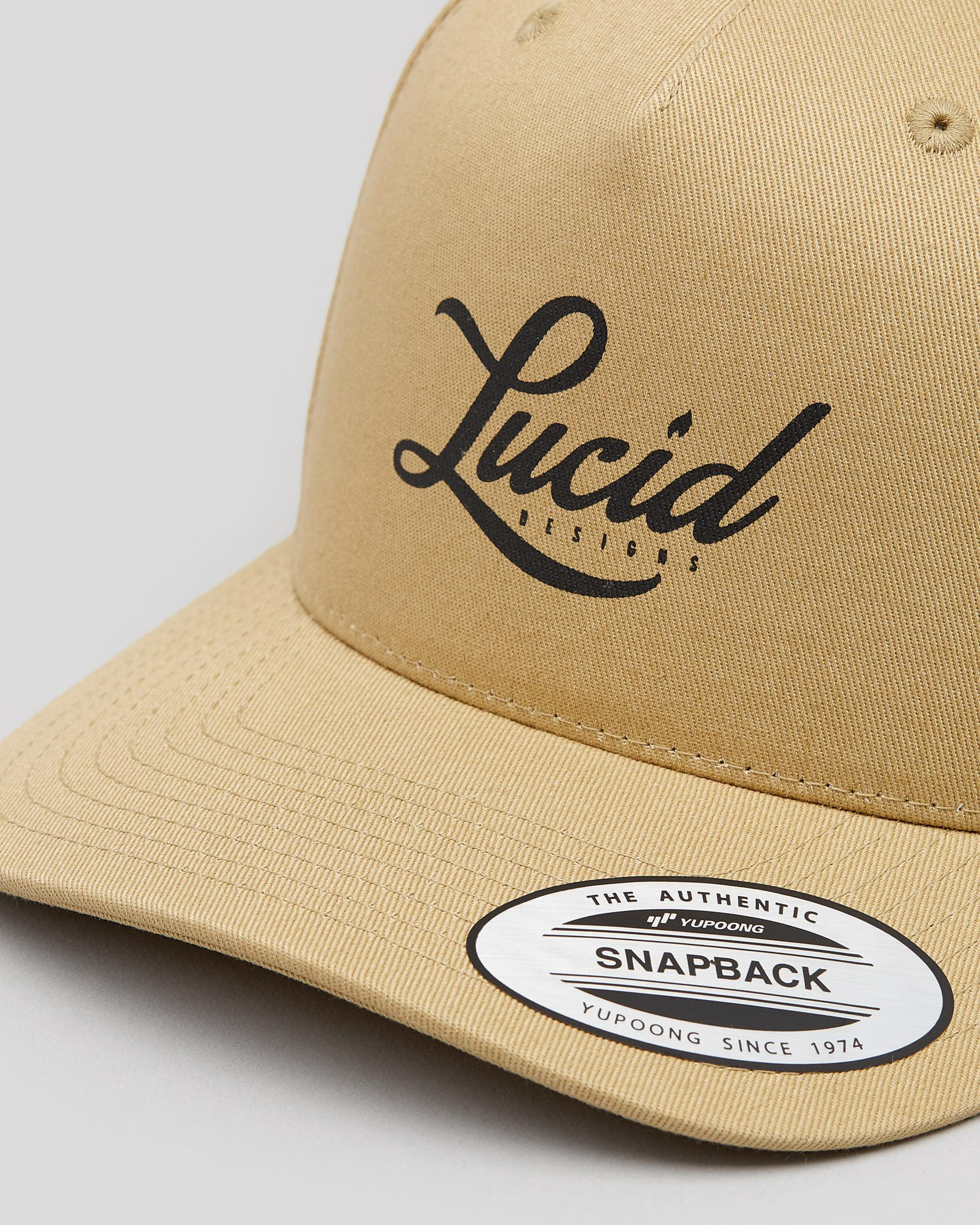Shop Lucid Zone Snapback Cap In Khaki - Fast Shipping & Easy Returns ...