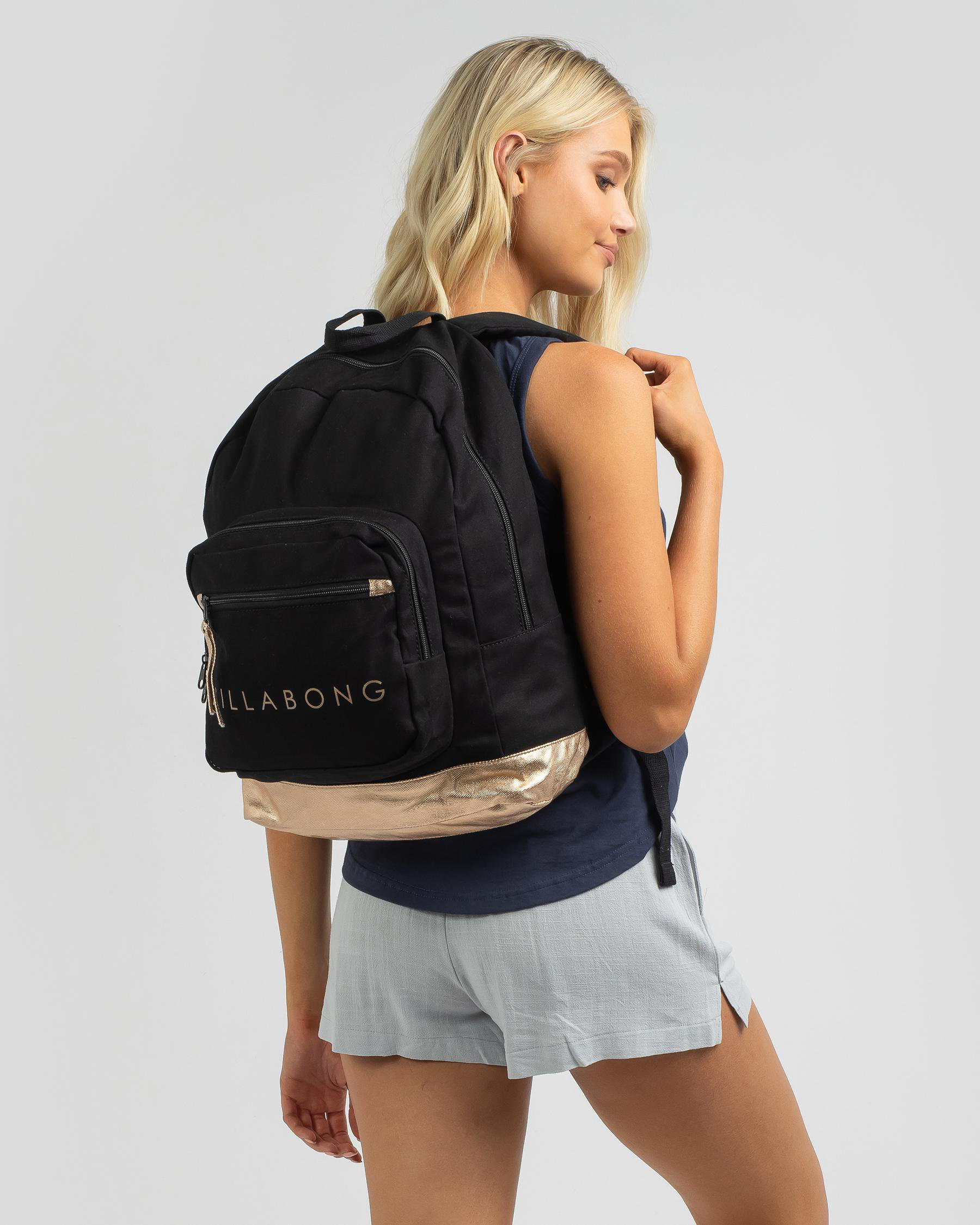 Shop Billabong Shine Bright Backpack In Black - Fast Shipping & Easy ...