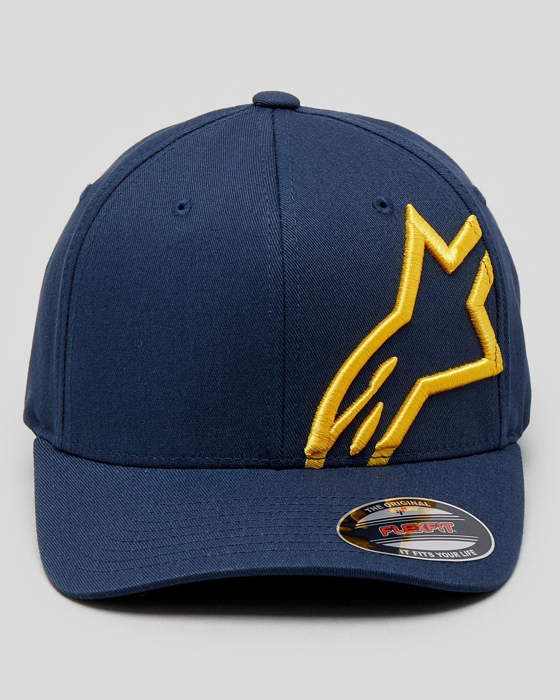 Shop Alpinestars Corp Shift 2 Curved Brim Cap In Navy/ Gold - Fast ...