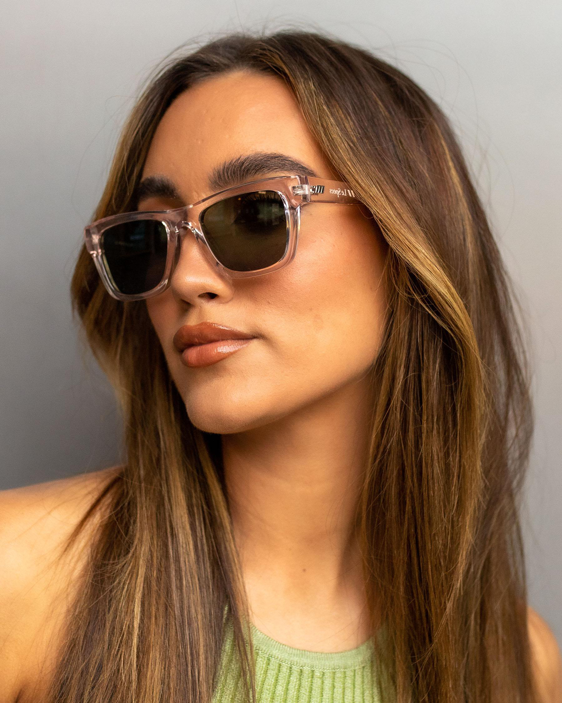 Shop Le Specs Le Phoque Sunglasses In Sand/khaki Mono - Fast Shipping ...