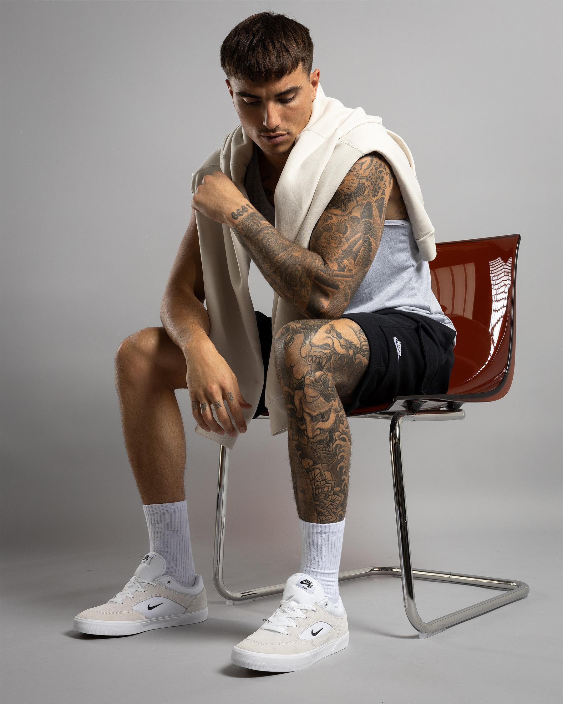 Shop Nike SB Malor Shoes In White/black-summit White-gum Light Brown ...