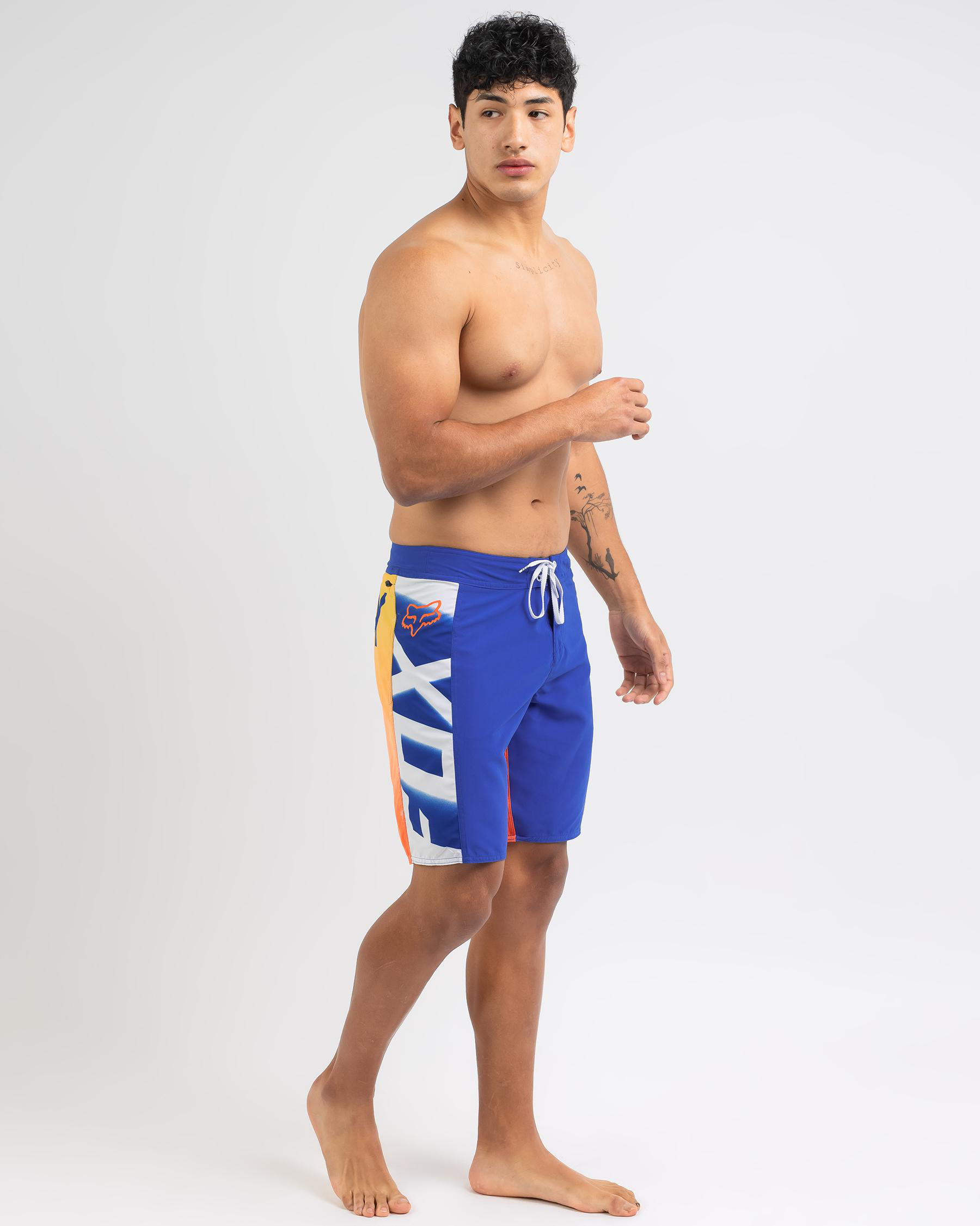 Shop Fox RKane 19" Board Shorts In Sapphire - Fast Shipping & Easy ...