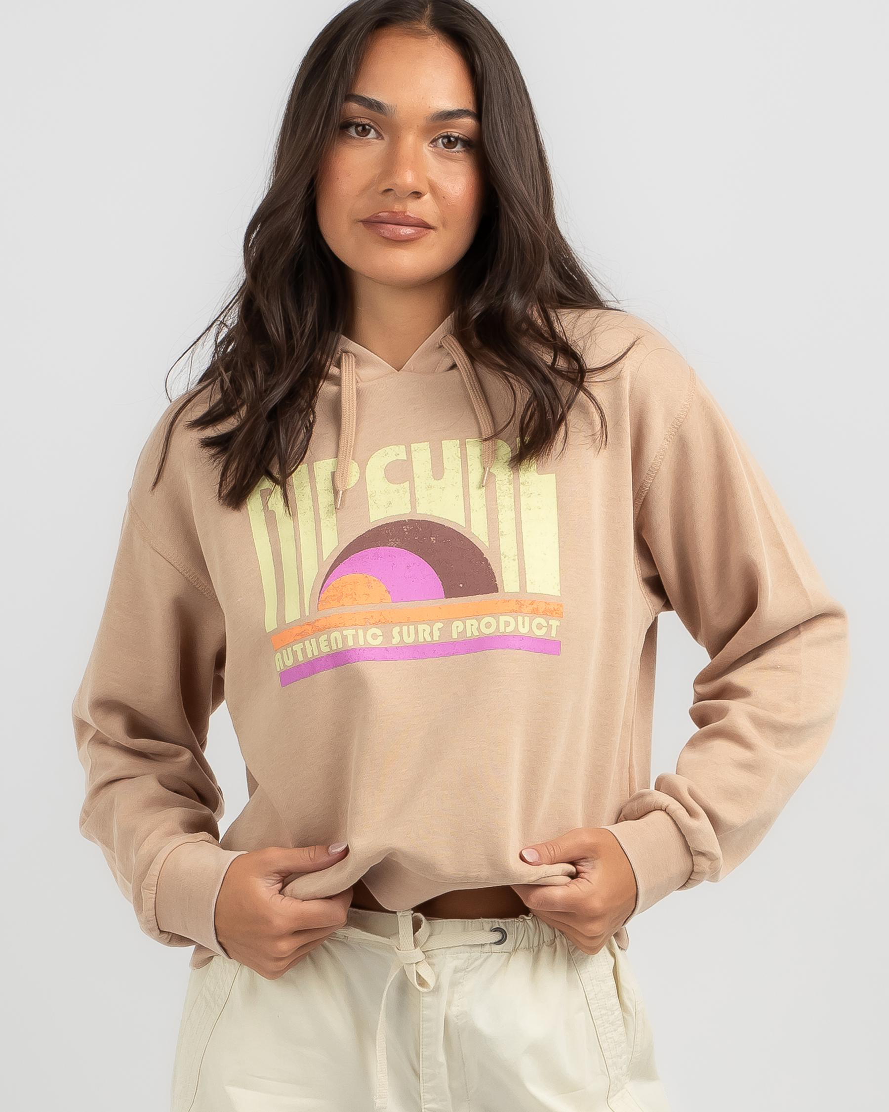 Rip Curl Wave Shapers Hoodie In Tan - Fast Shipping & Easy Returns ...