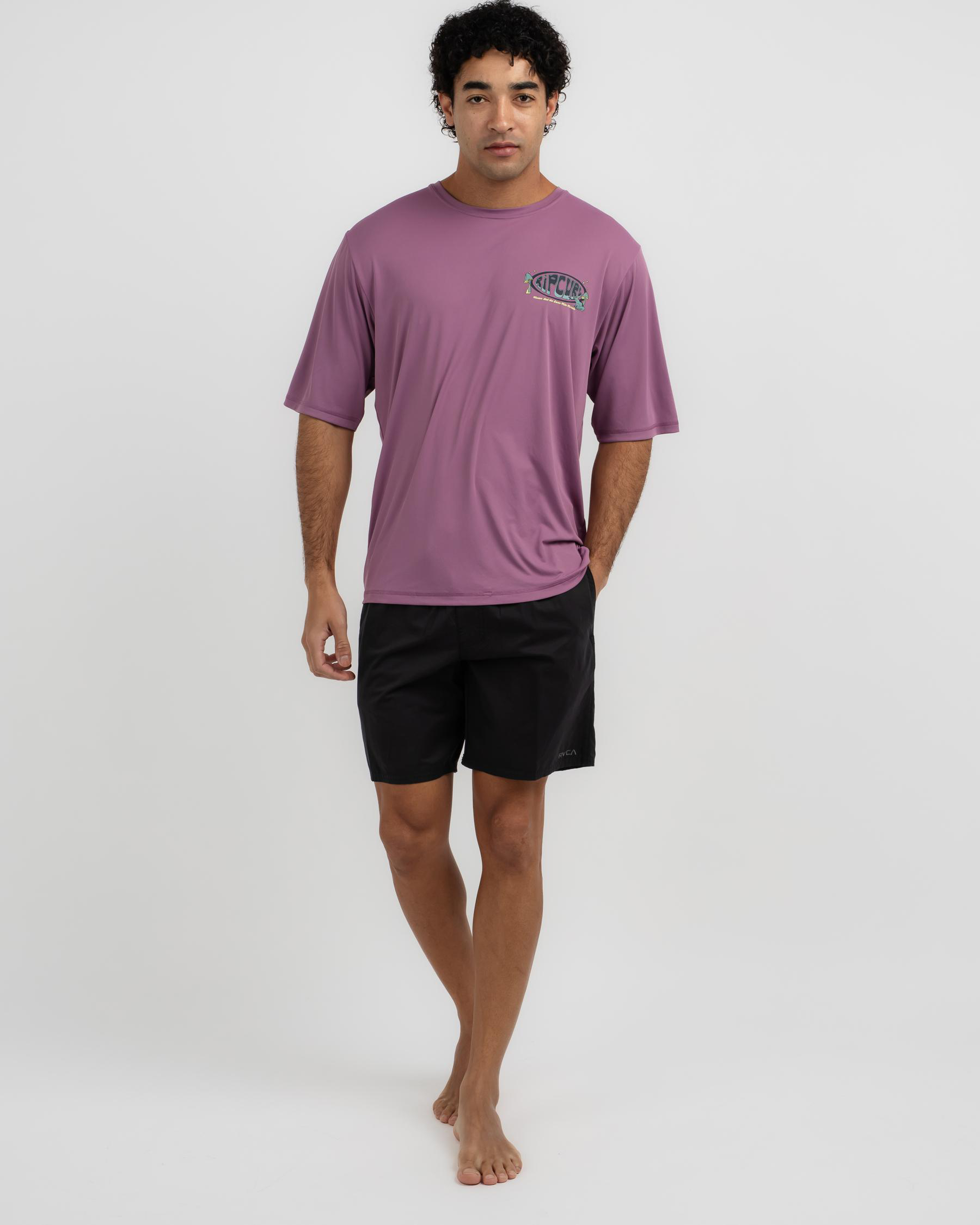 Shop Rip Curl Mason Pipe Surflite Wetshirt In Dusty Purple - Fast ...