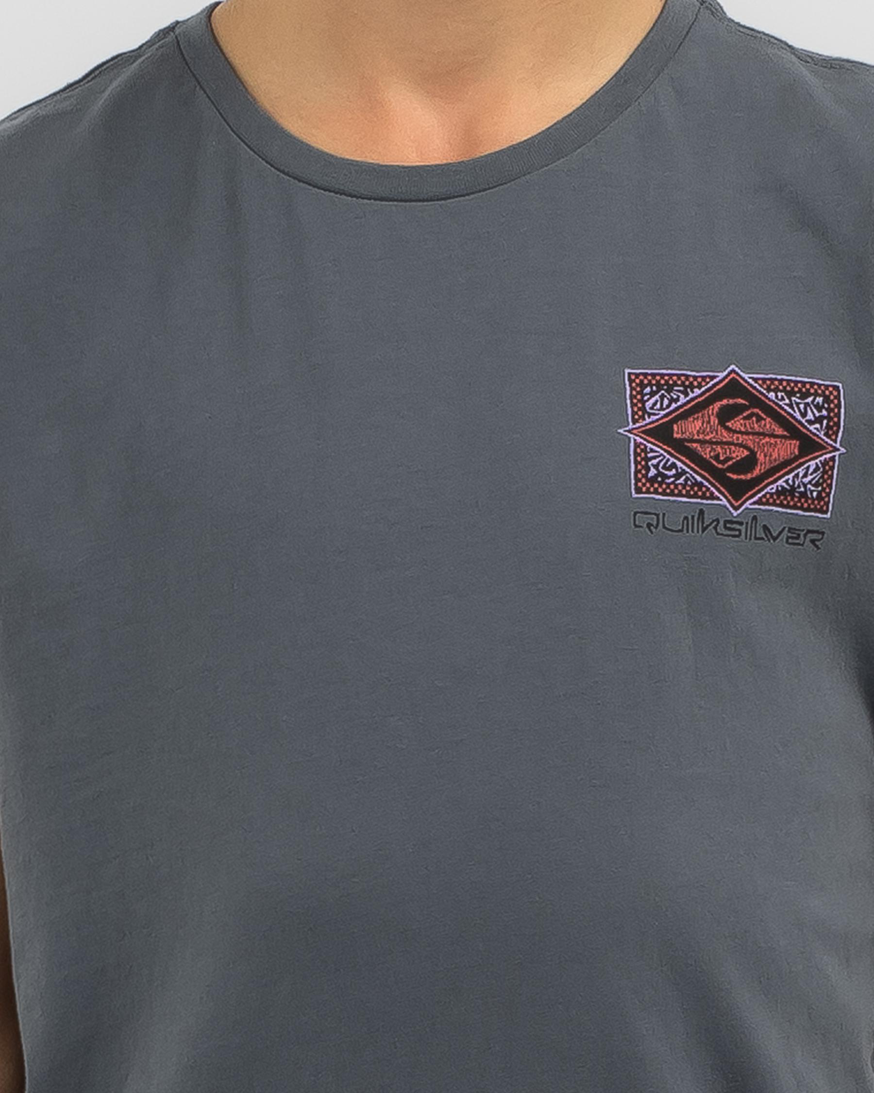 Shop Quiksilver Boys' Flash Muscle Tank In Iron Gate - Fast Shipping ...