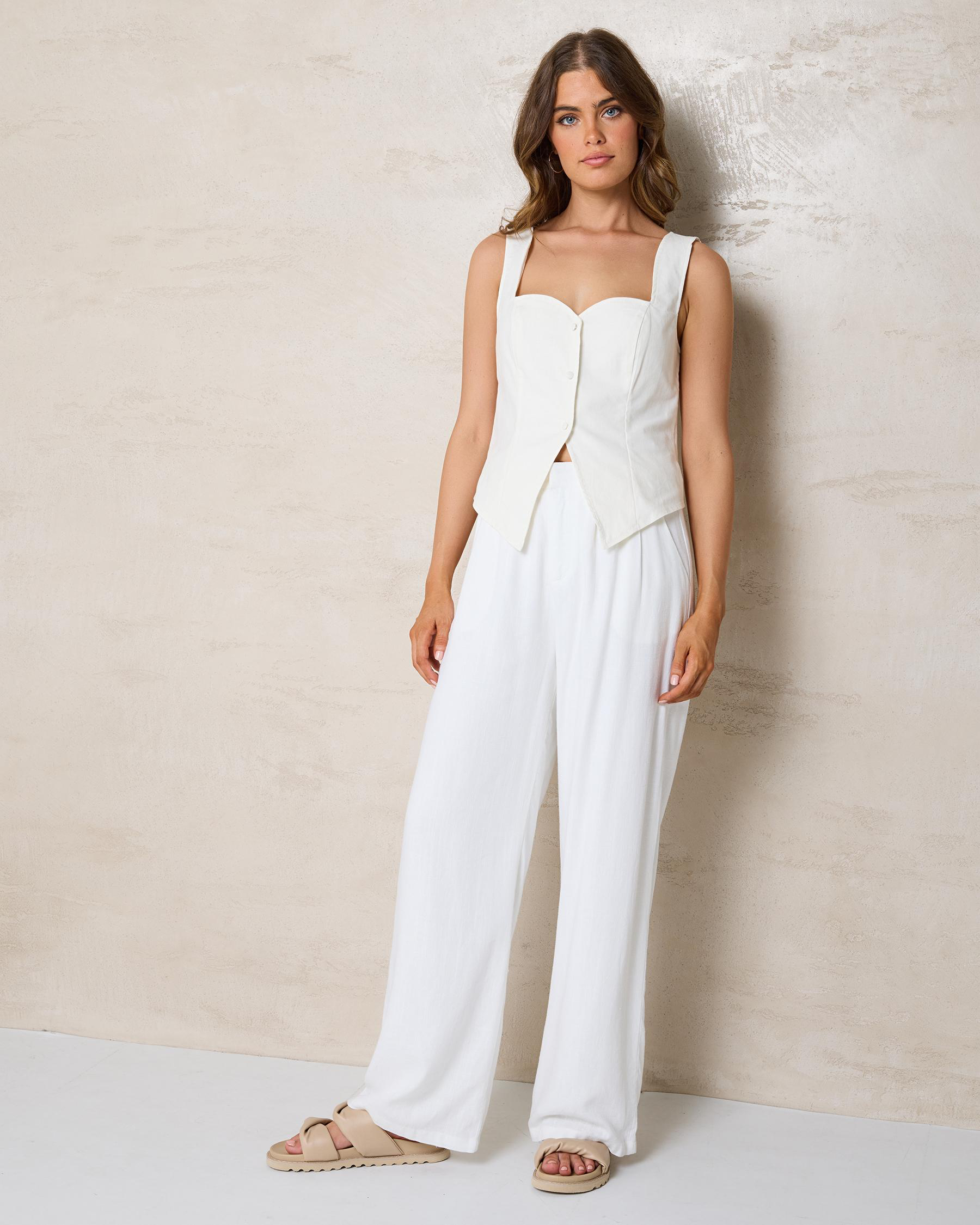 Shop Indikah Gretchen Top In White - Fast Shipping & Easy Returns ...