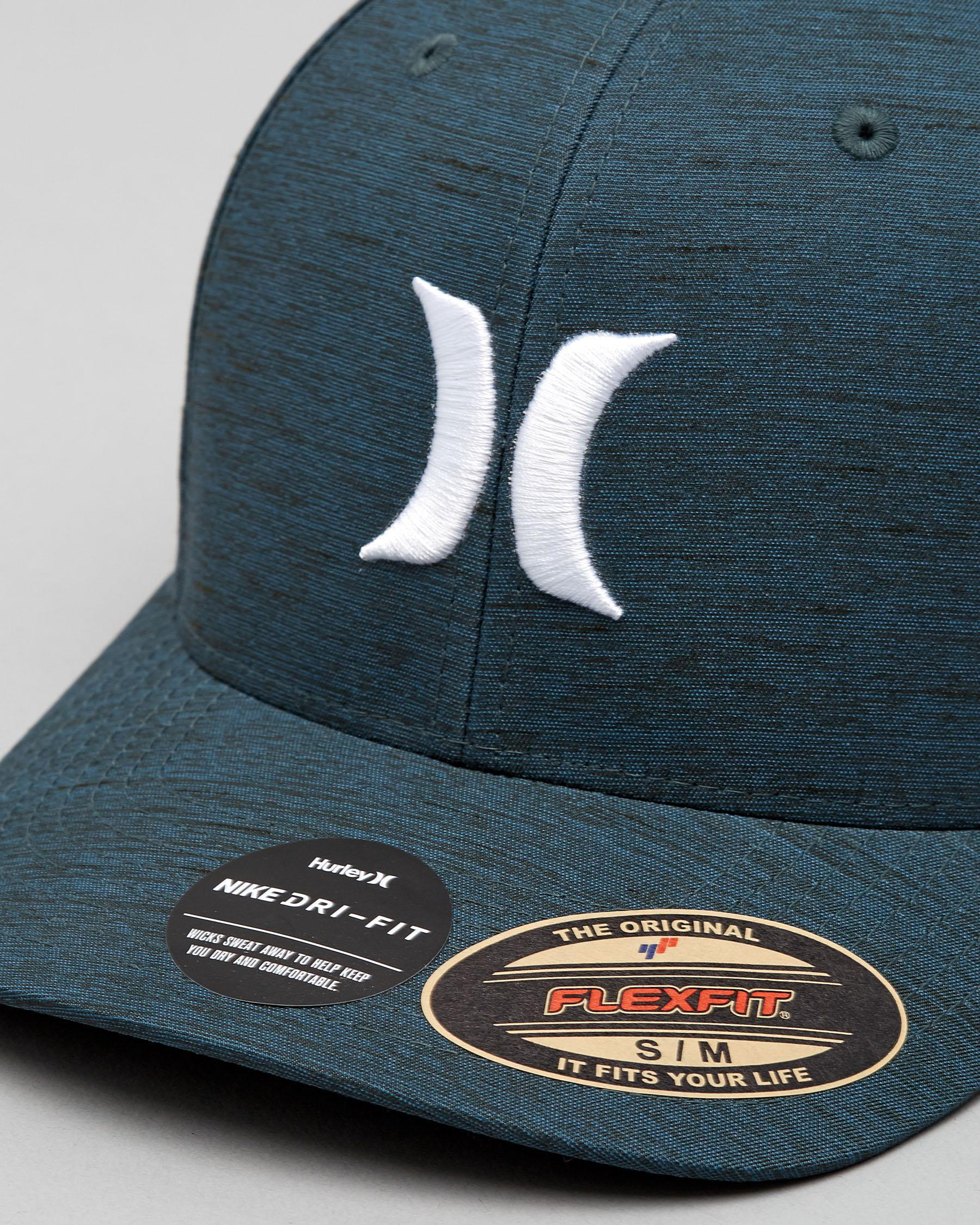 Shop Hurley Dri-Fit Marwick Icon Cap In Ash Green - Fast Shipping ...