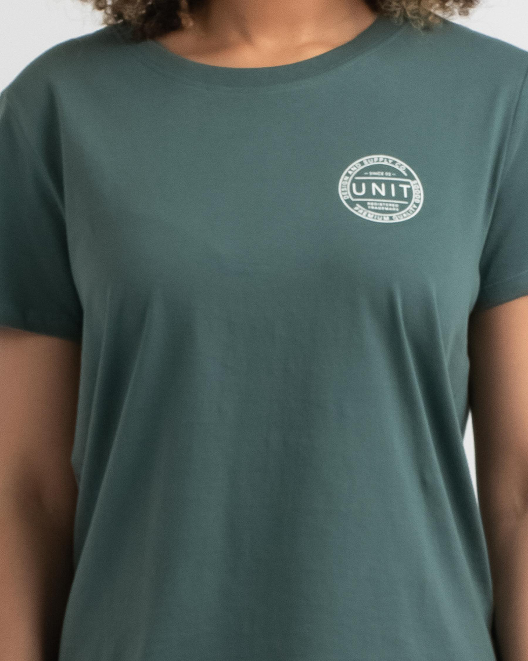 Shop Unit Zenith T-Shirt In Mid Green - Fast Shipping & Easy Returns ...
