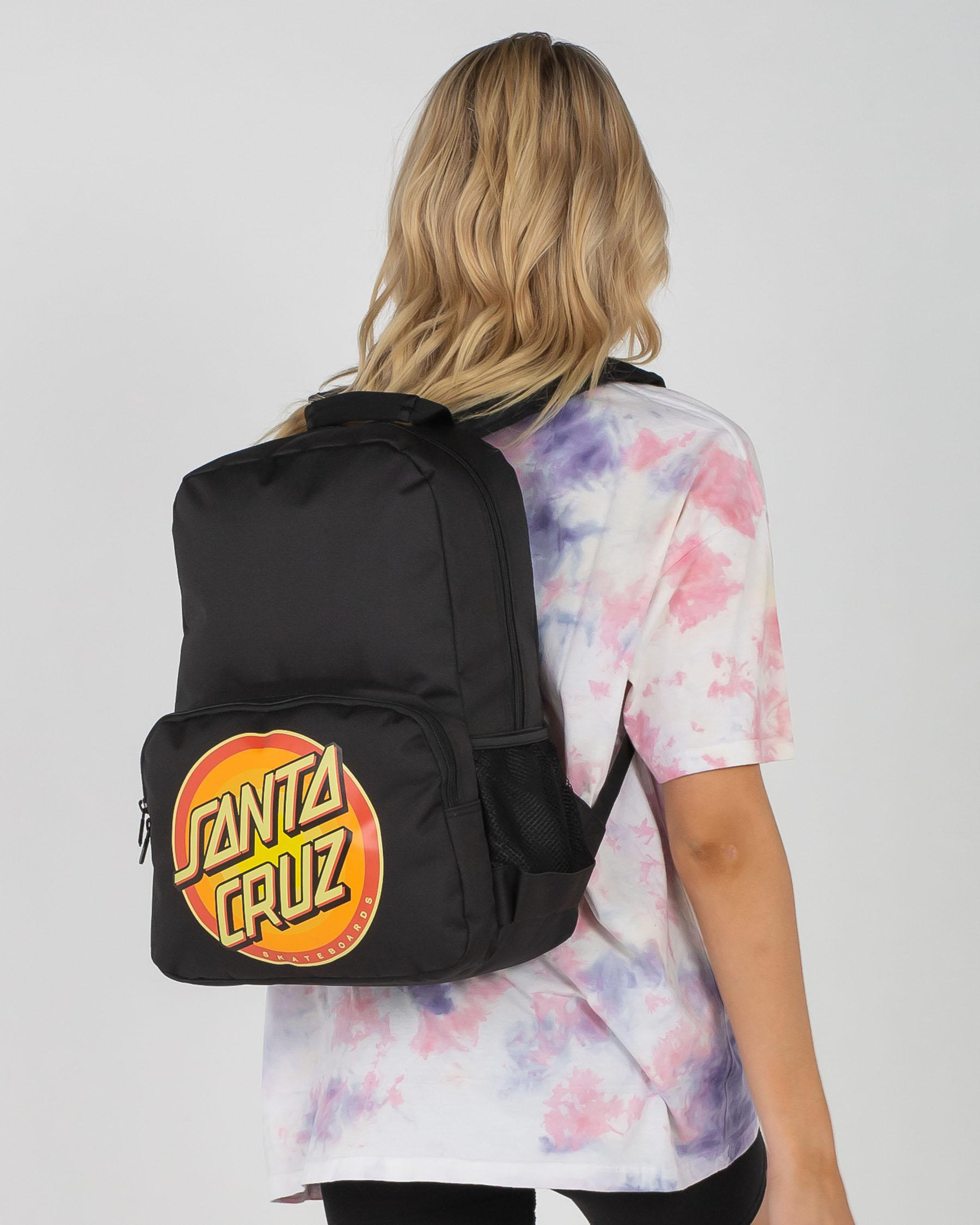 Shop Santa Cruz Flex Dot Backpack In Black - Fast Shipping & Easy ...