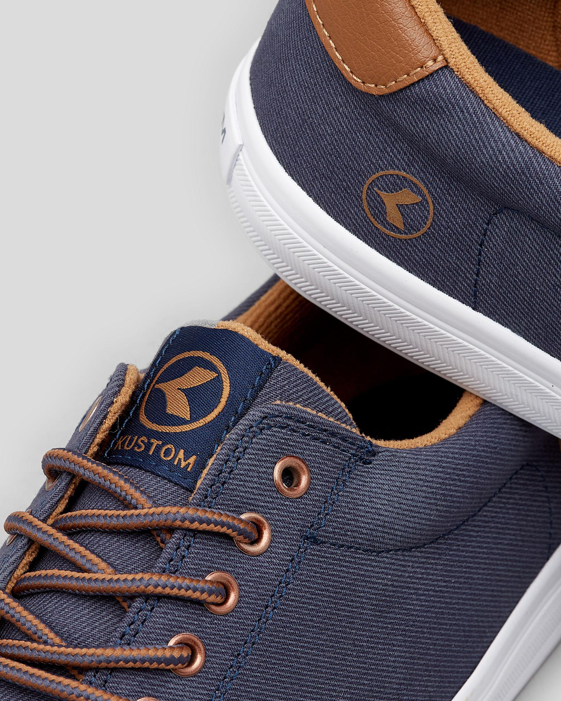 Shop Kustom Profile Shoes In Navy Twill - Fast Shipping & Easy Returns ...