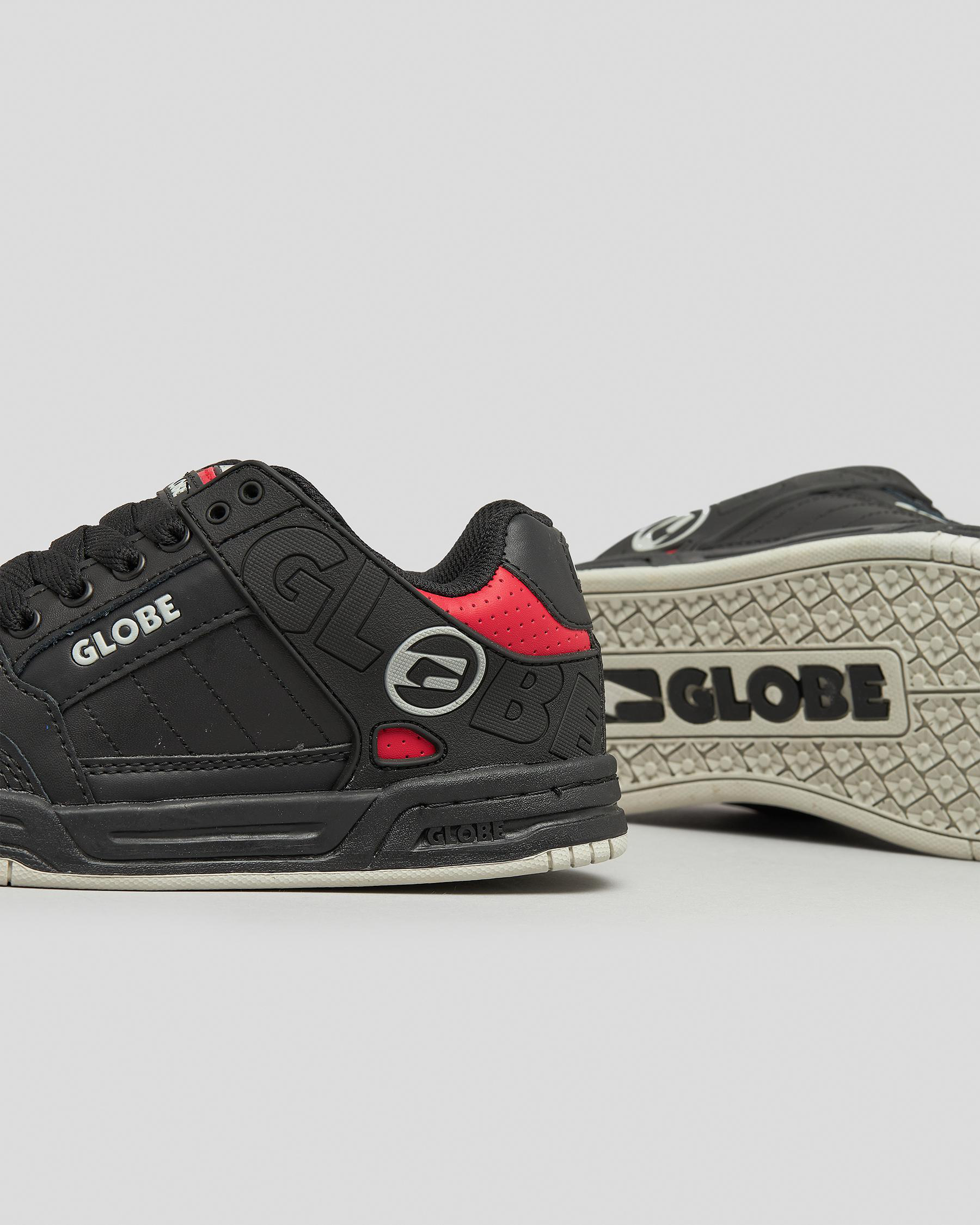 Shop Globe Boys' Tilt Shoes In Black/chilli - Fast Shipping & Easy ...