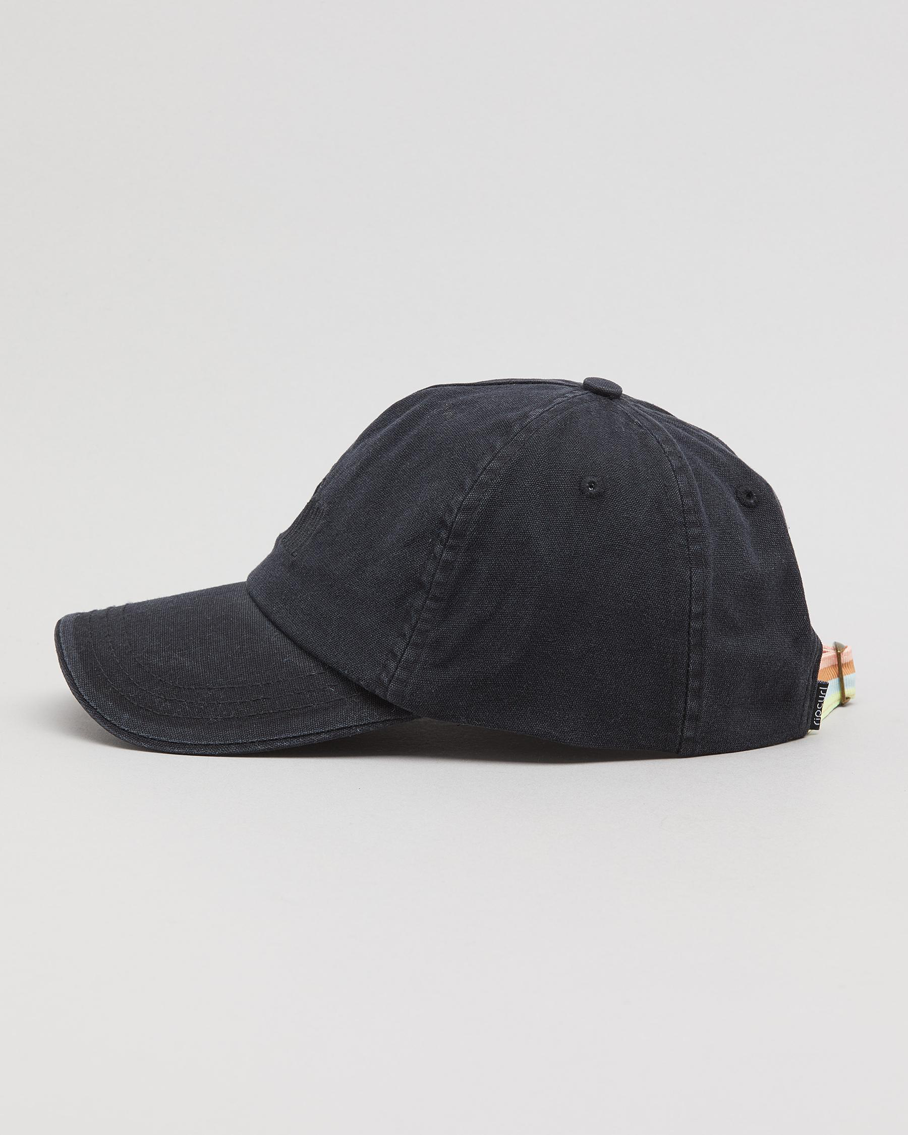 Shop Rip Curl Twin Fin Cap In Washed Black - Fast Shipping & Easy ...