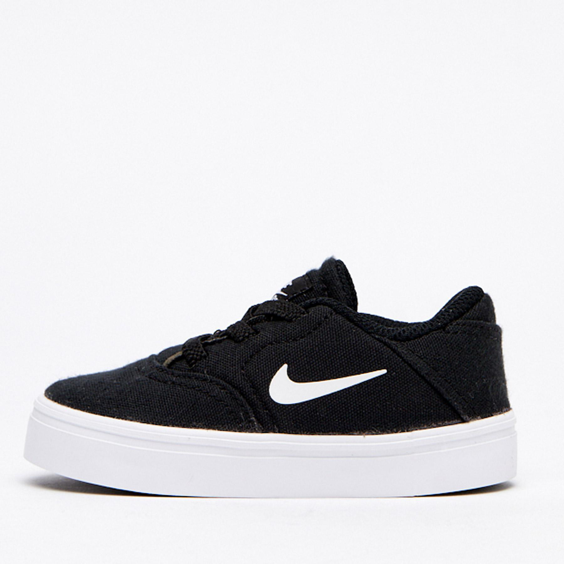 Shop Nike Toddlers' SB Check Shoes In Black/white - Fast Shipping ...