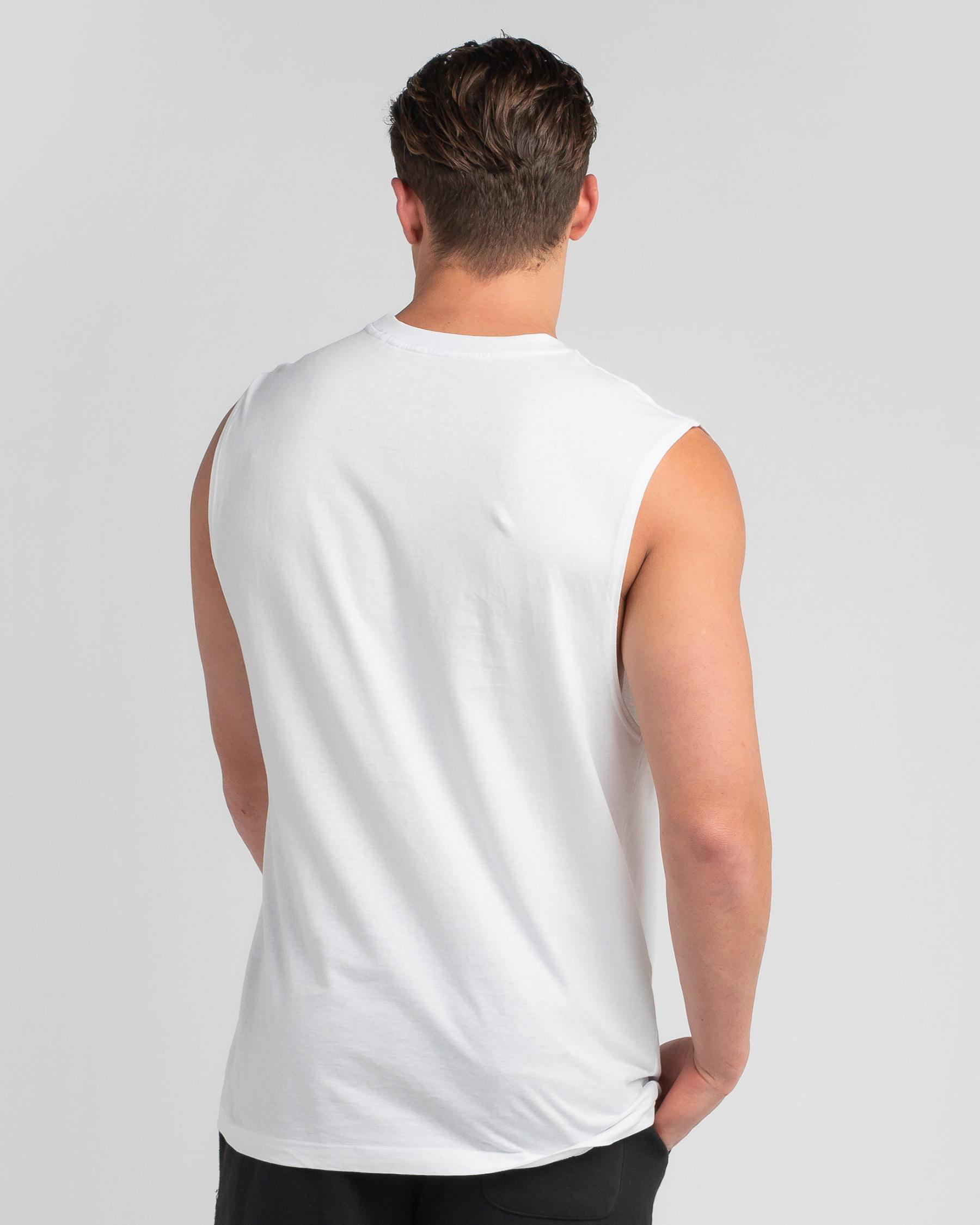Shop Champion Logo Muscle Tank In White - Fast Shipping & Easy Returns ...