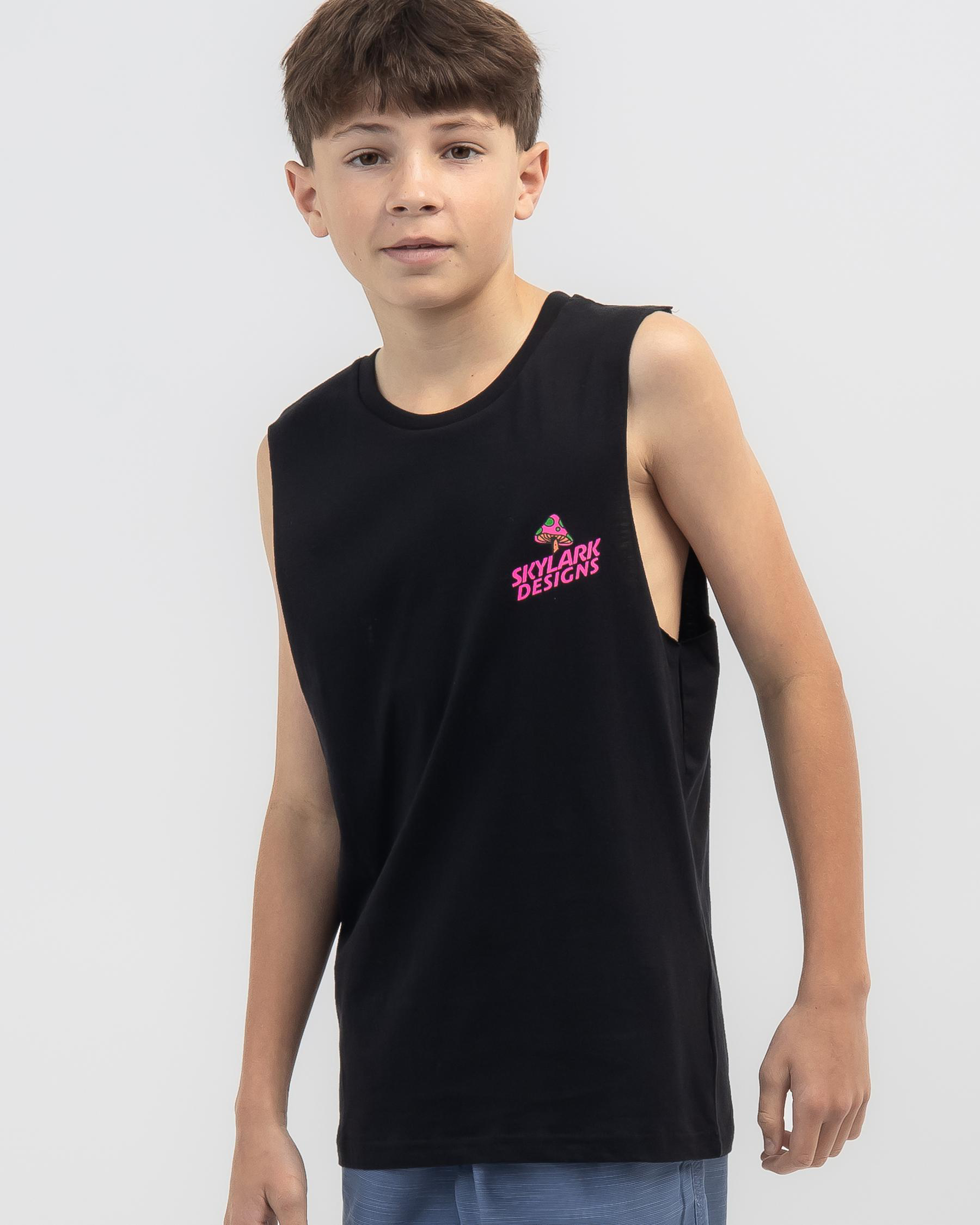 Shop Skylark Boys' Dreaming Muscle In Black - Fast Shipping & Easy ...