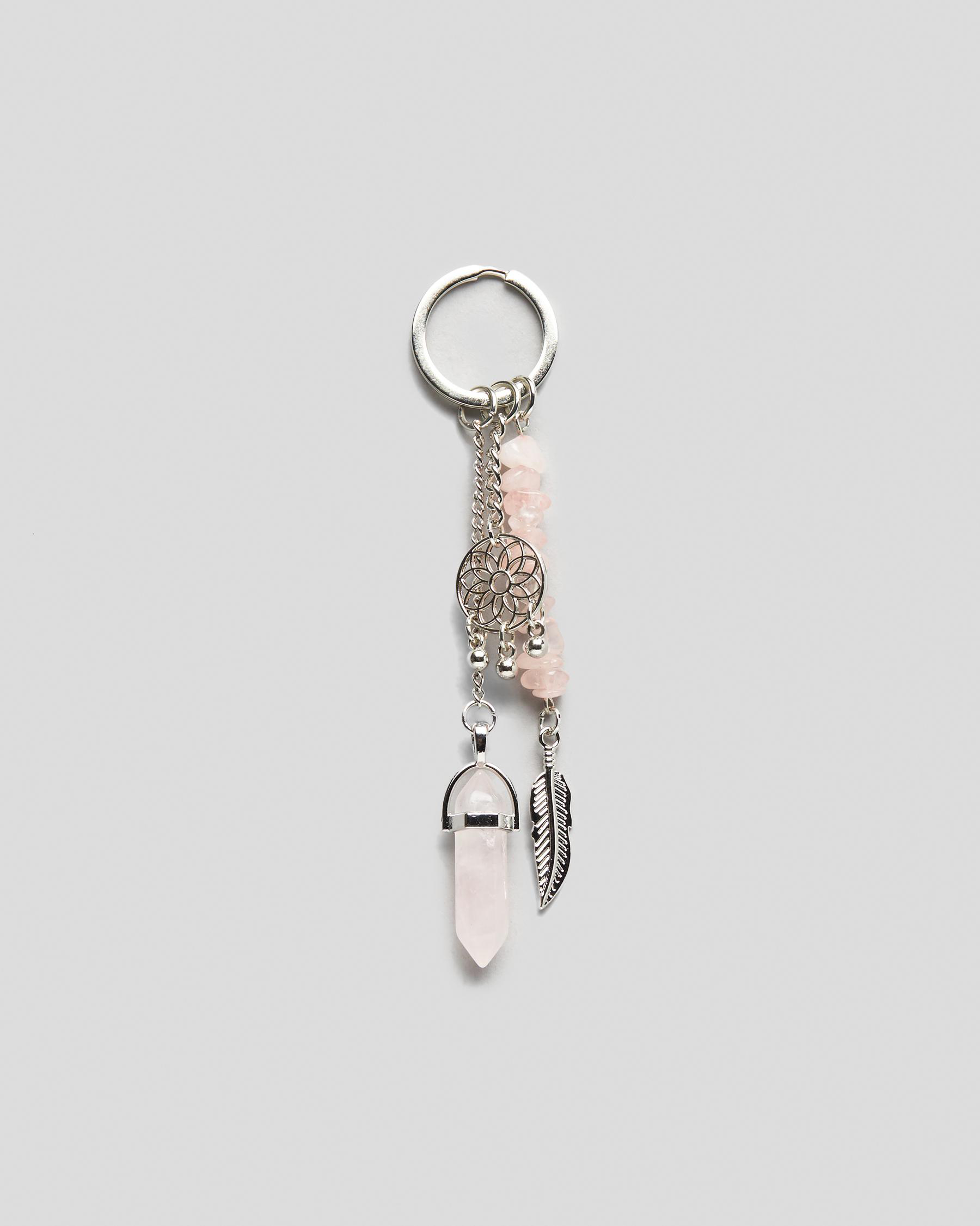 Shop Karyn In LA Riley Keyring In Pink/silver - Fast Shipping & Easy ...