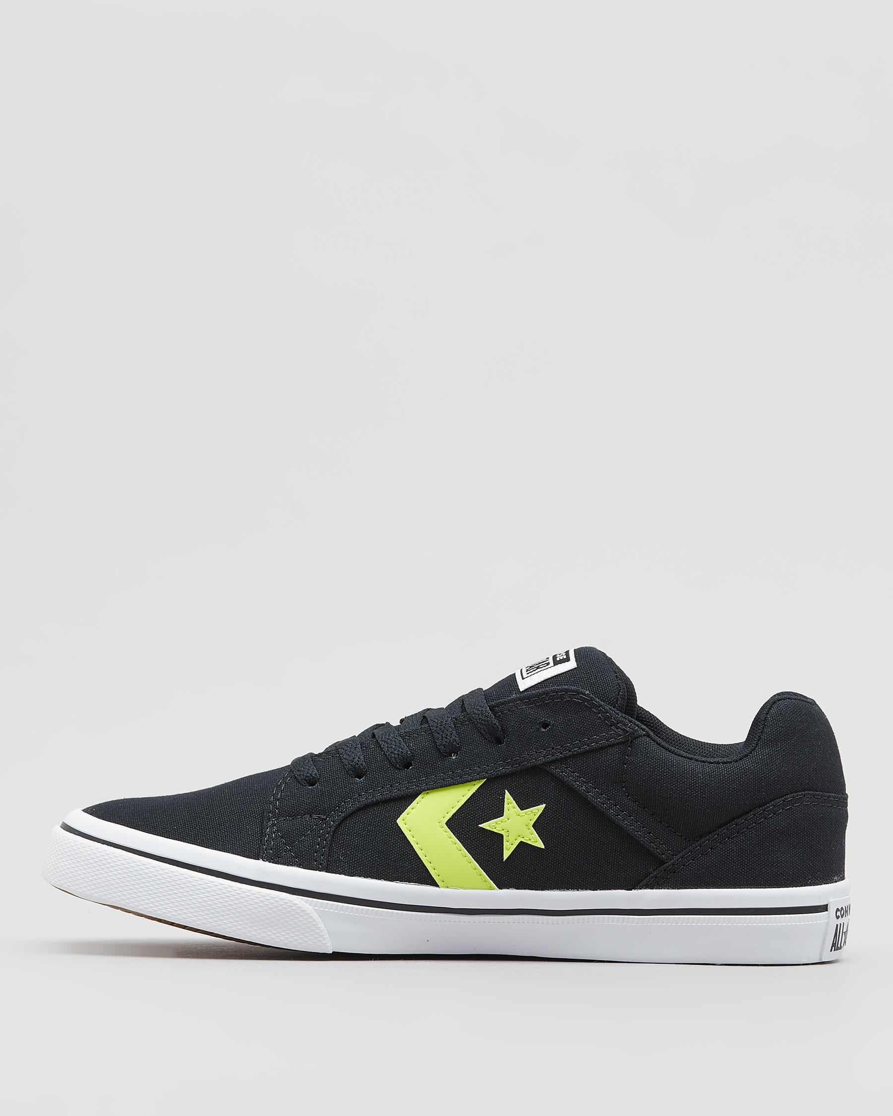 Shop Converse El Distrito 2.0 Shoes In Black/lime Twist/white - Fast ...