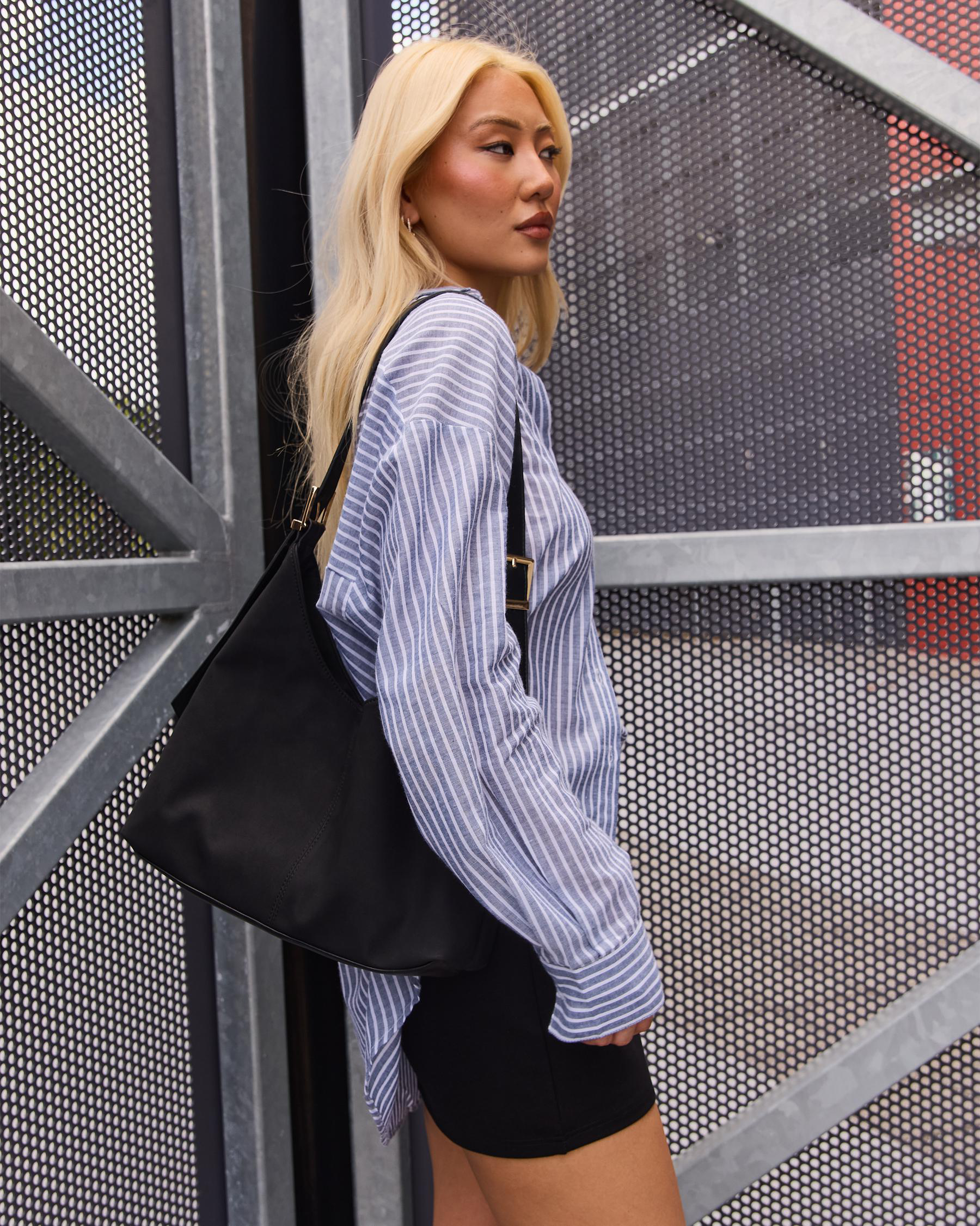 Ava And Ever Sadie Hand Bag In Black Suede - FREE* Shipping & Easy ...