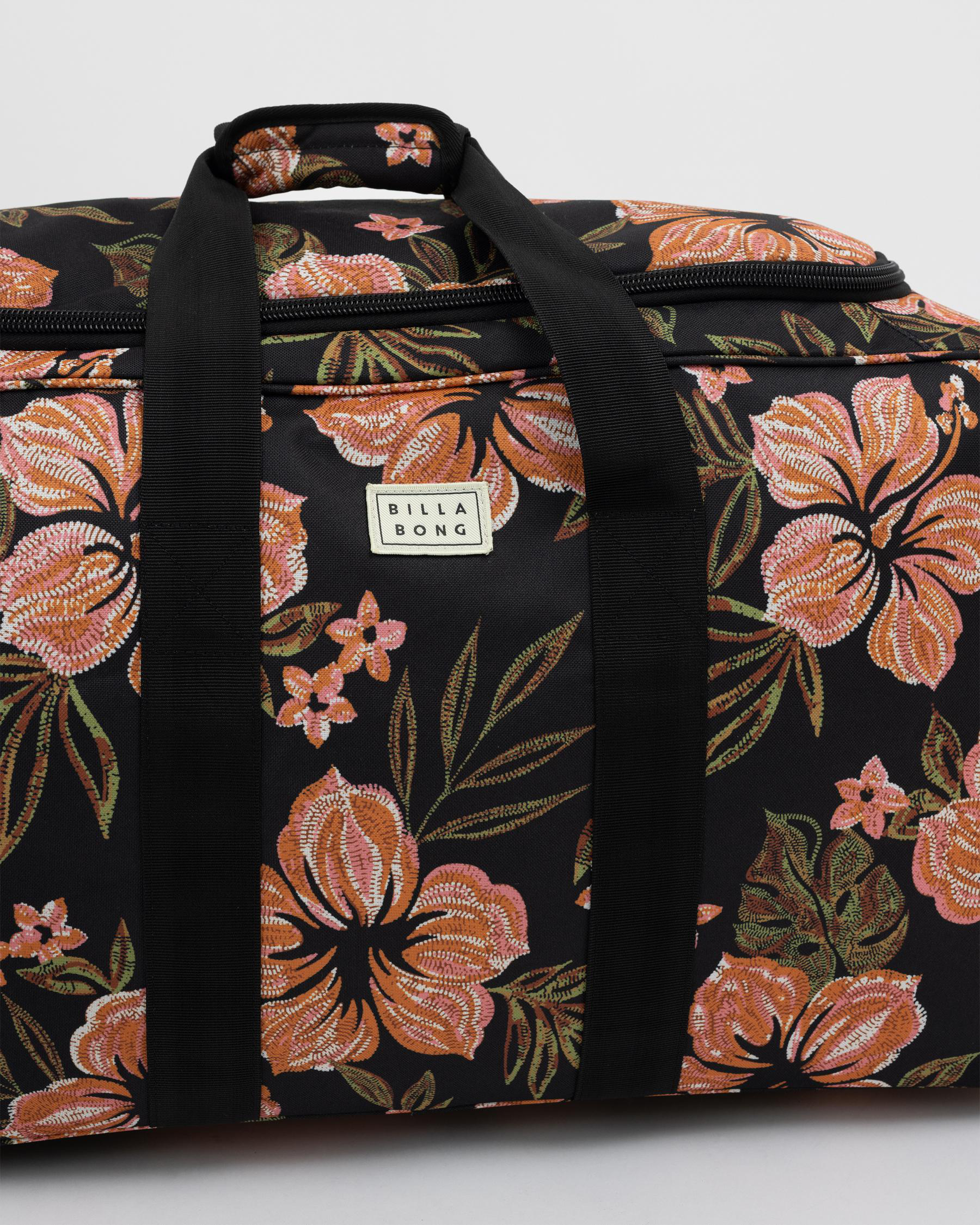 Shop Billabong Check In Large Wheeled Travel Bag In Black Pebble - Fast ...