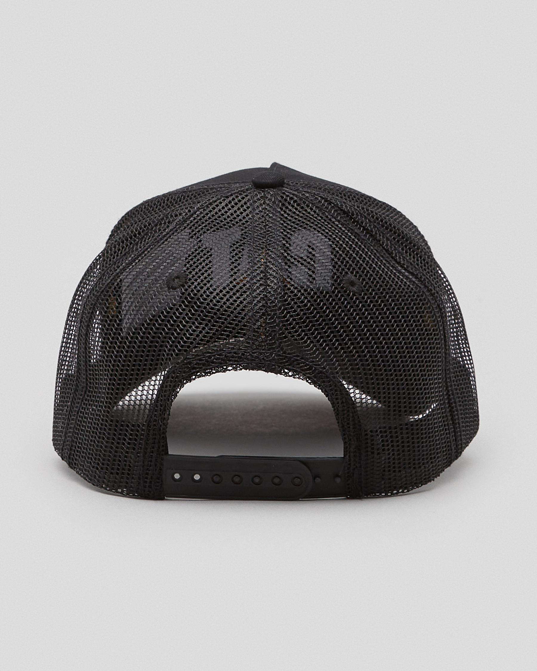 Shop Cat Design Mesh Cap In Pitch Black - Fast Shipping & Easy Returns ...