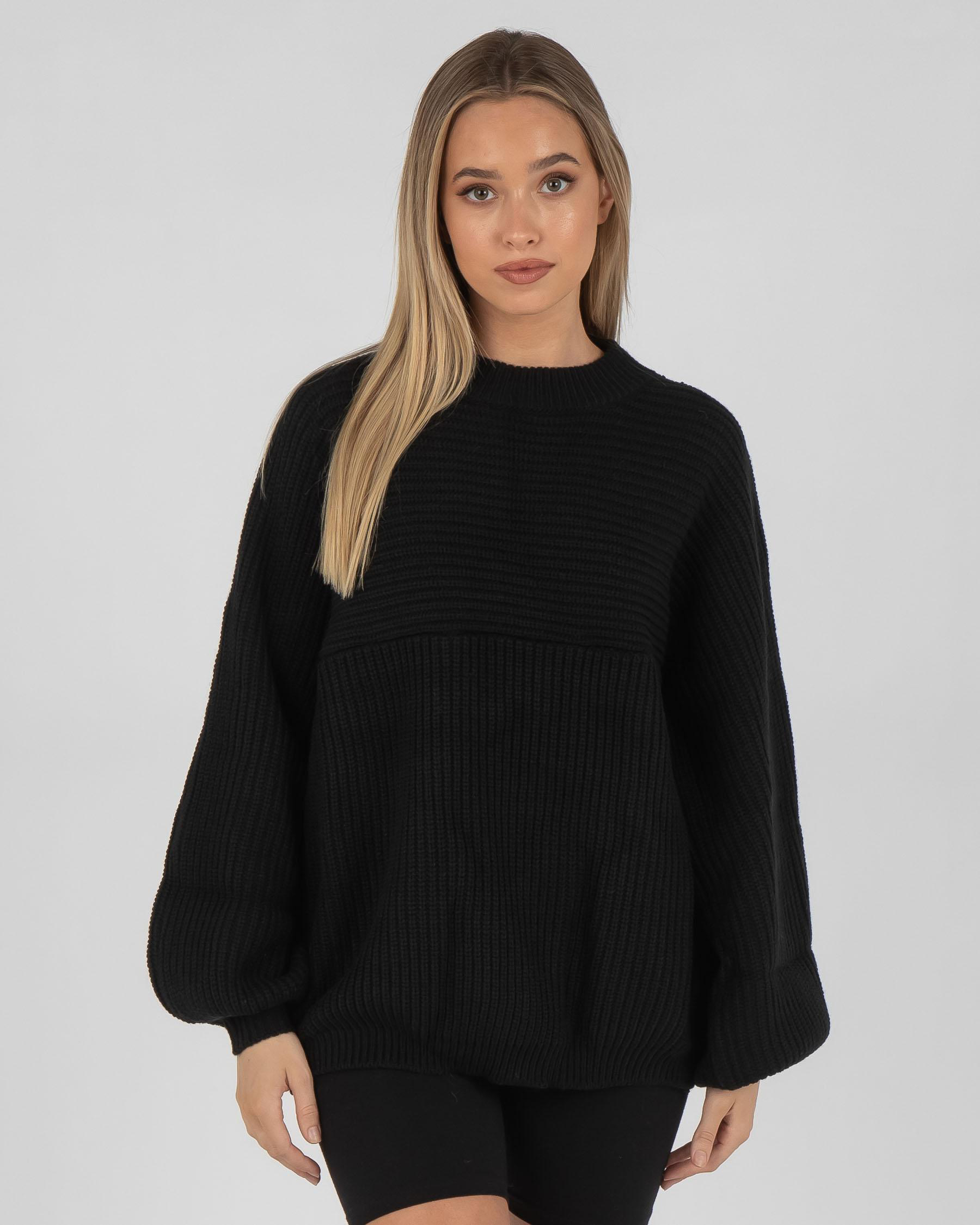 Shop Ava And Ever Kerr Knit In Black - Fast Shipping & Easy Returns ...