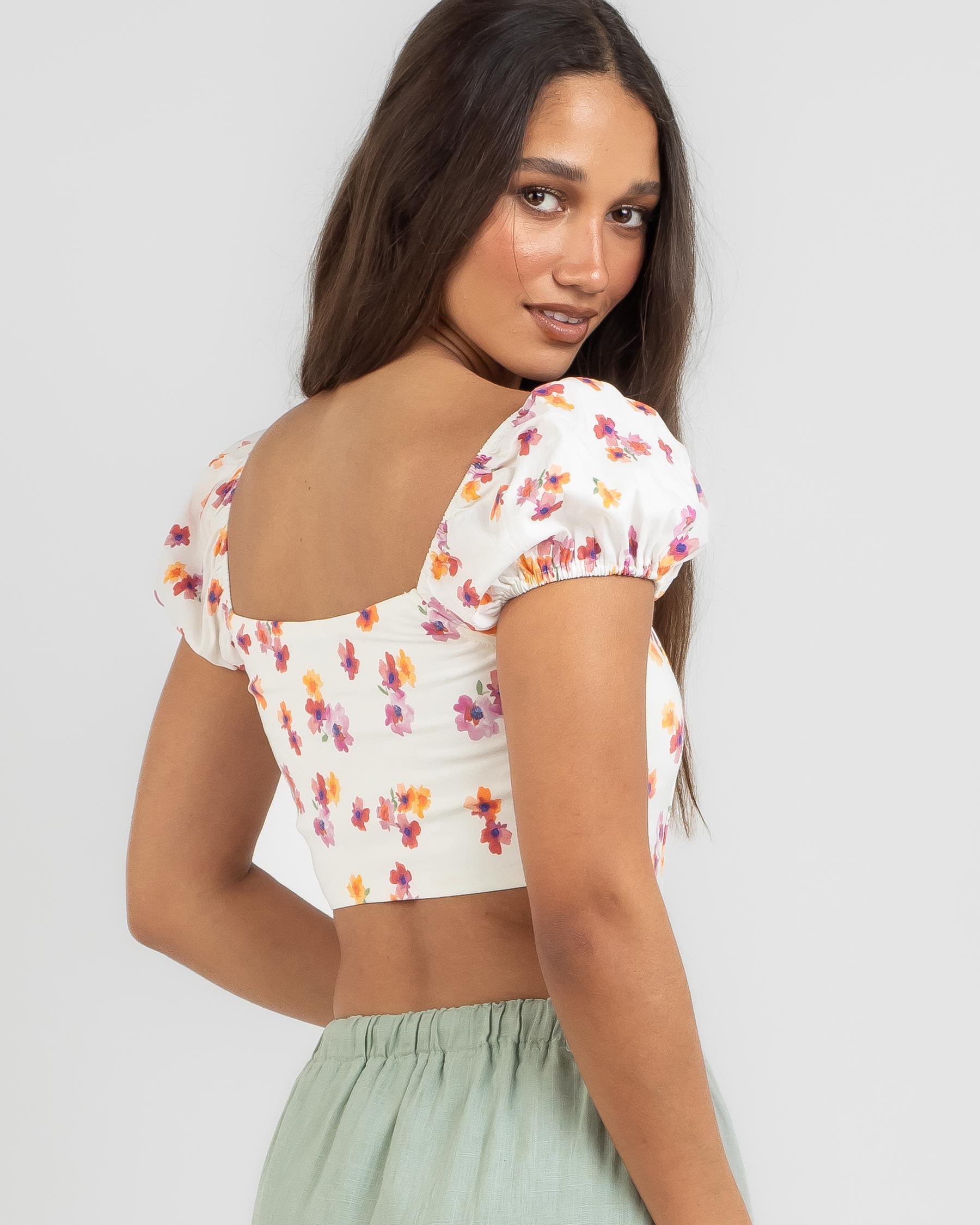 Shop Ava And Ever Good Morning Corset Top In Floral Print - Fast ...