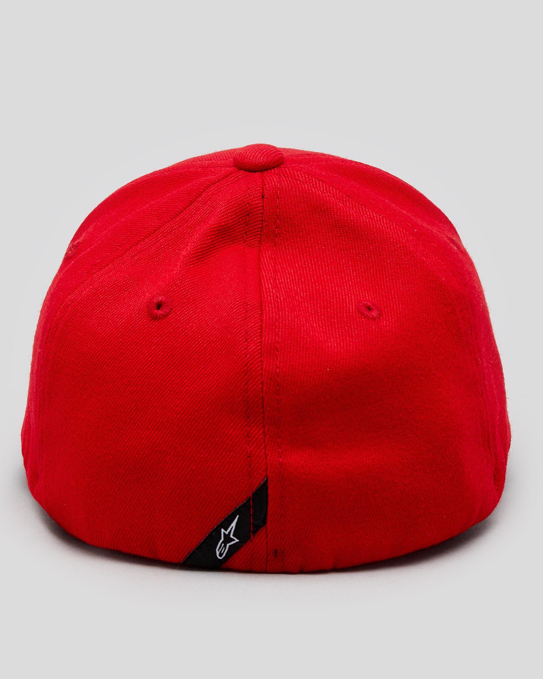 Shop Alpinestars Boys' Ageless Curve Cap In Red/ Black - Fast Shipping ...