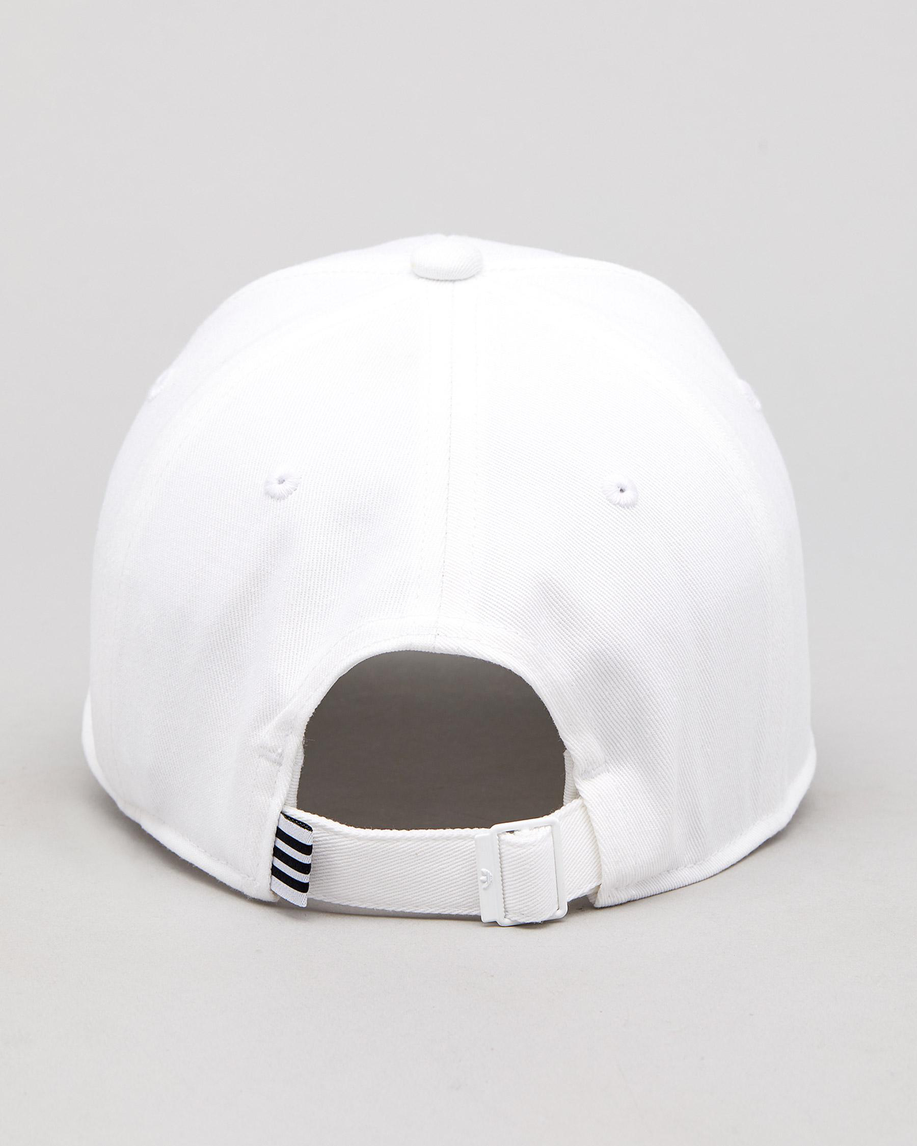 Shop adidas Classic Trefoil Cap In White/black - Fast Shipping & Easy ...