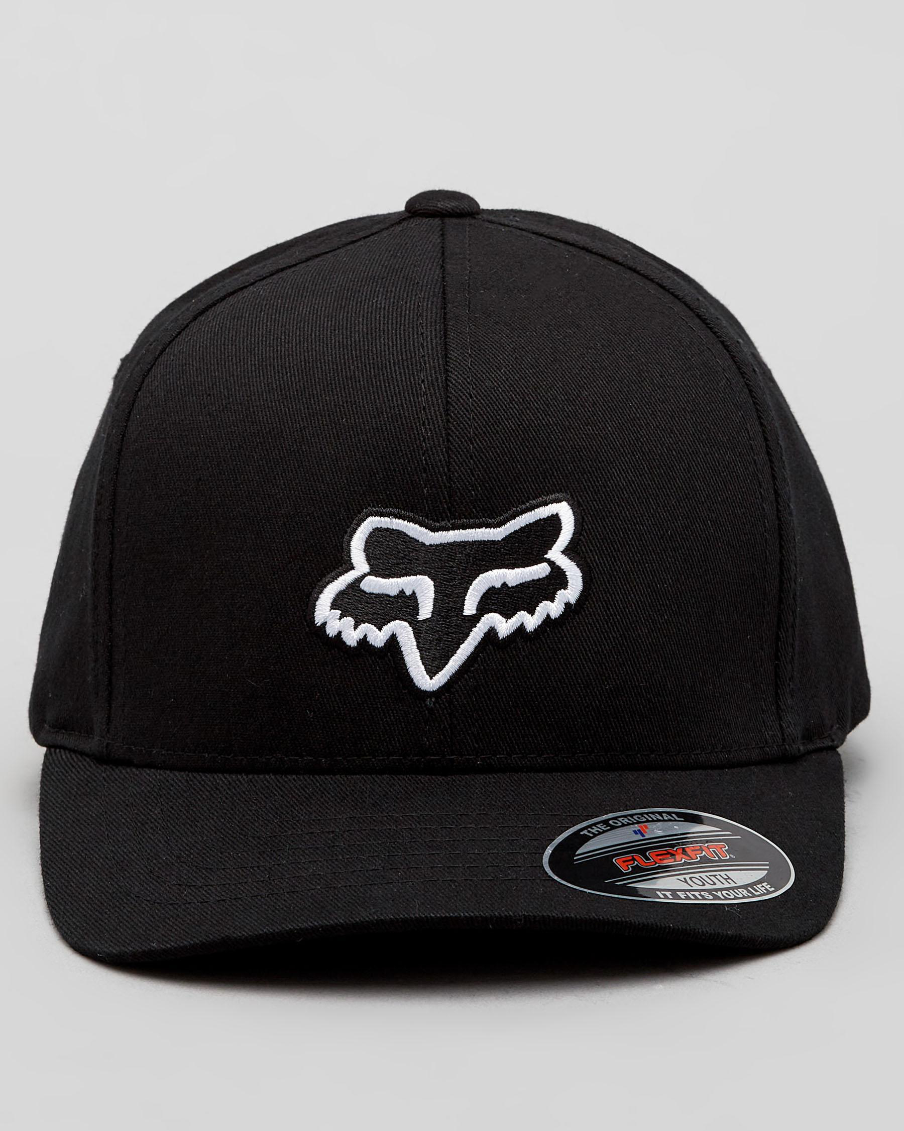 Shop Fox Boys' Legacy FF Cap In Black - Fast Shipping & Easy Returns ...