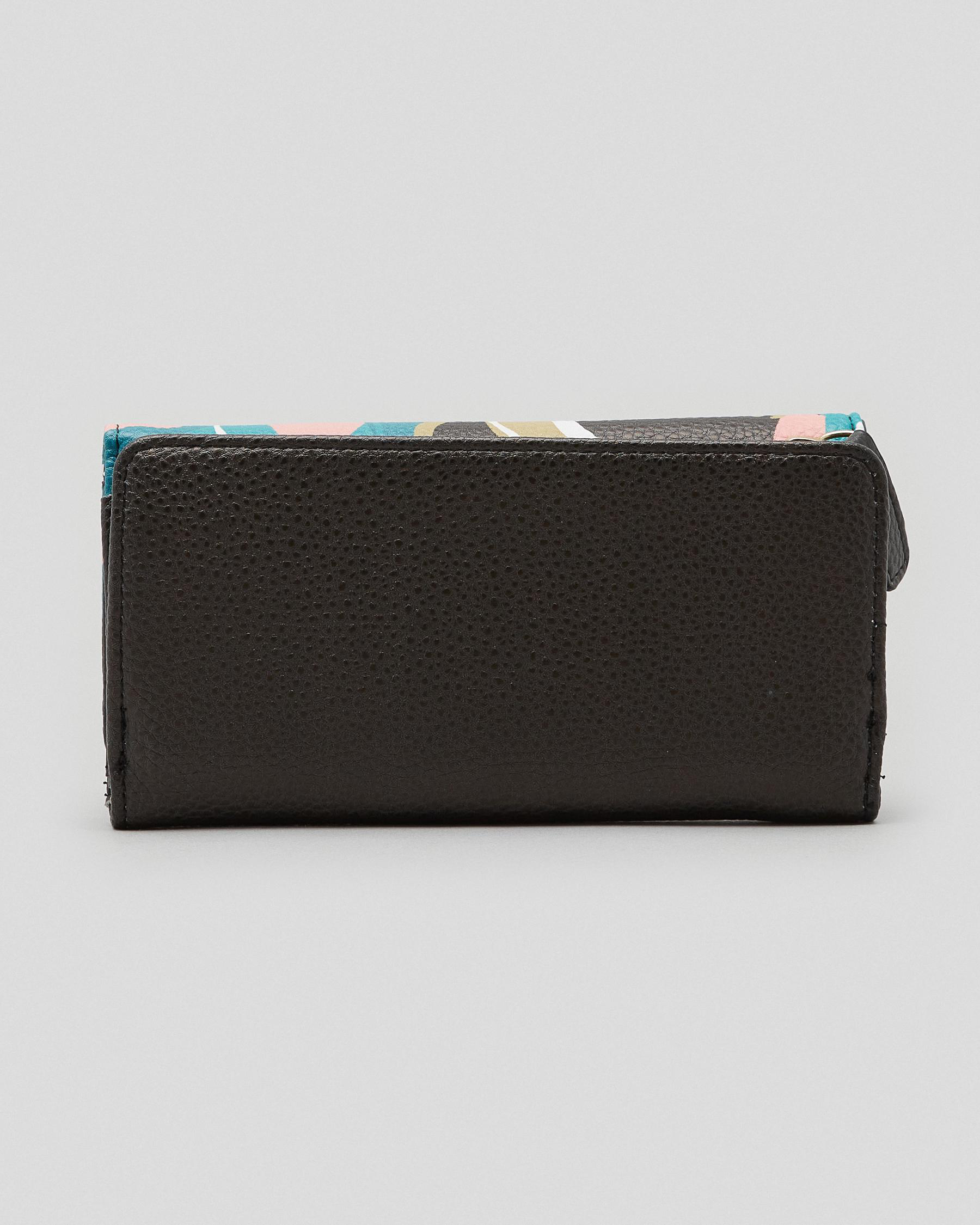 Shop Roxy Hazy Daze Wallet In Anthracite Paradiso - Fast Shipping ...