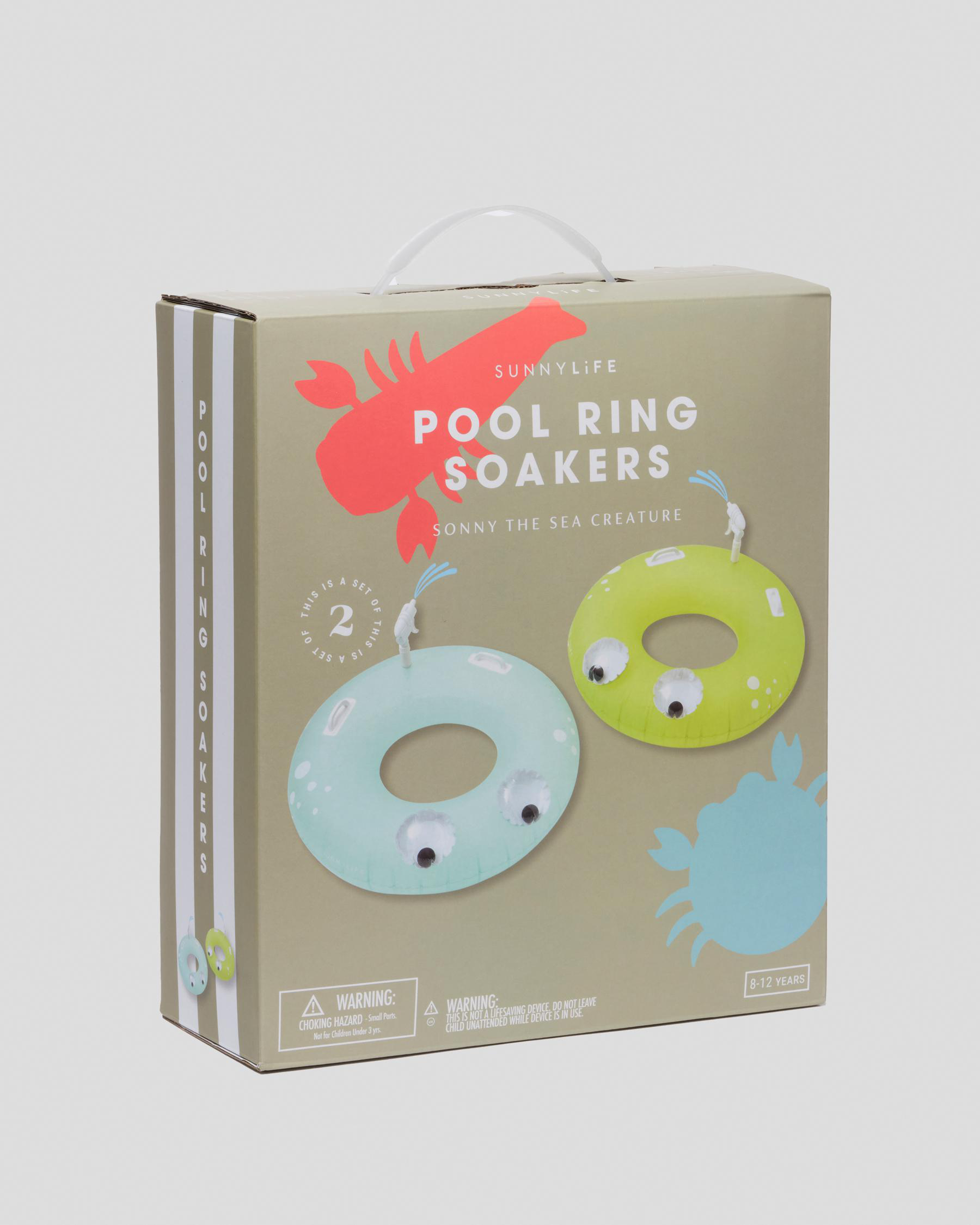 Sunnylife Sea Creature Pool Ring Soakers In Yellow/blue - FREE ...