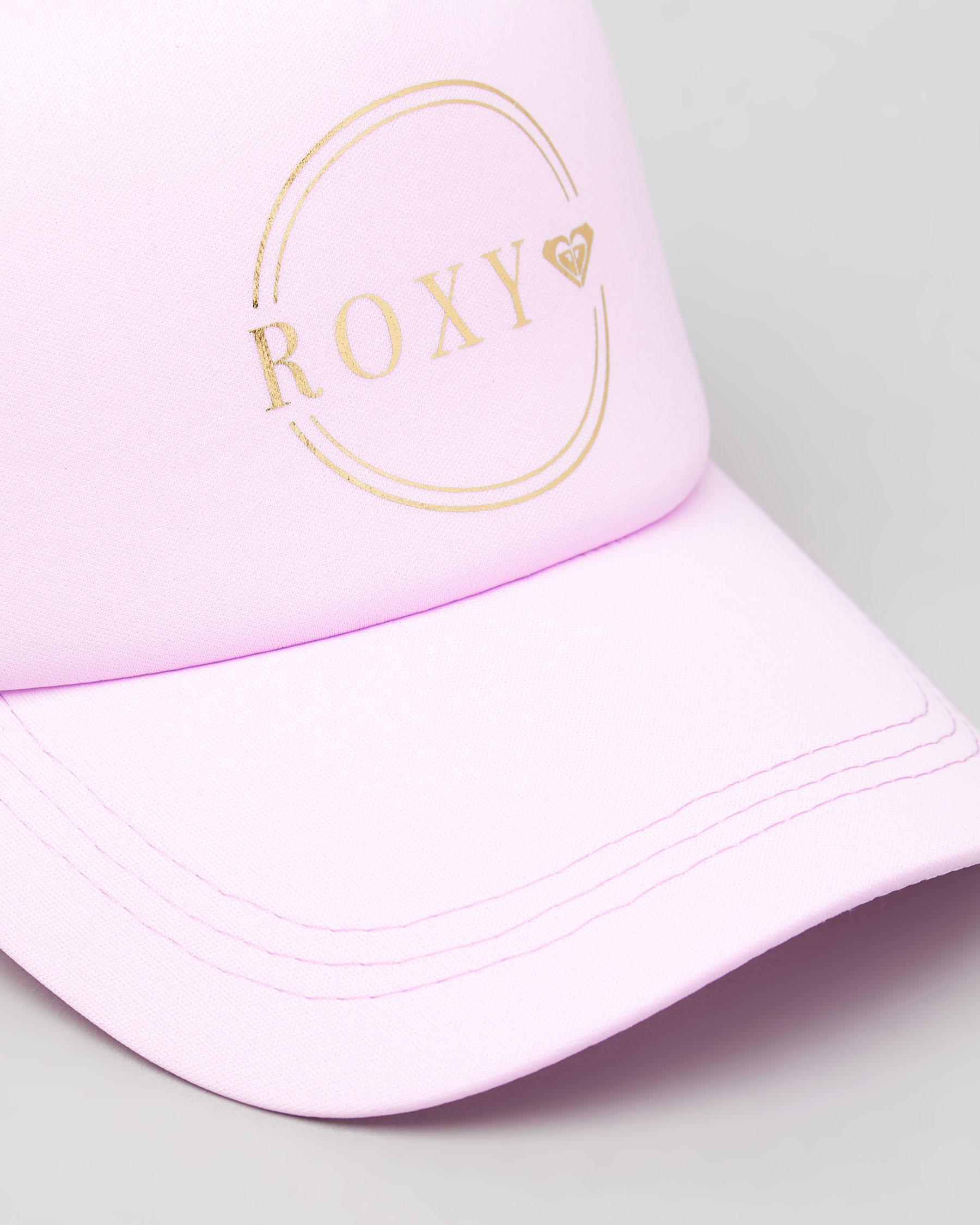 Shop Roxy Brennan Trucker Cap In Lavender Fog - Fast Shipping & Easy ...