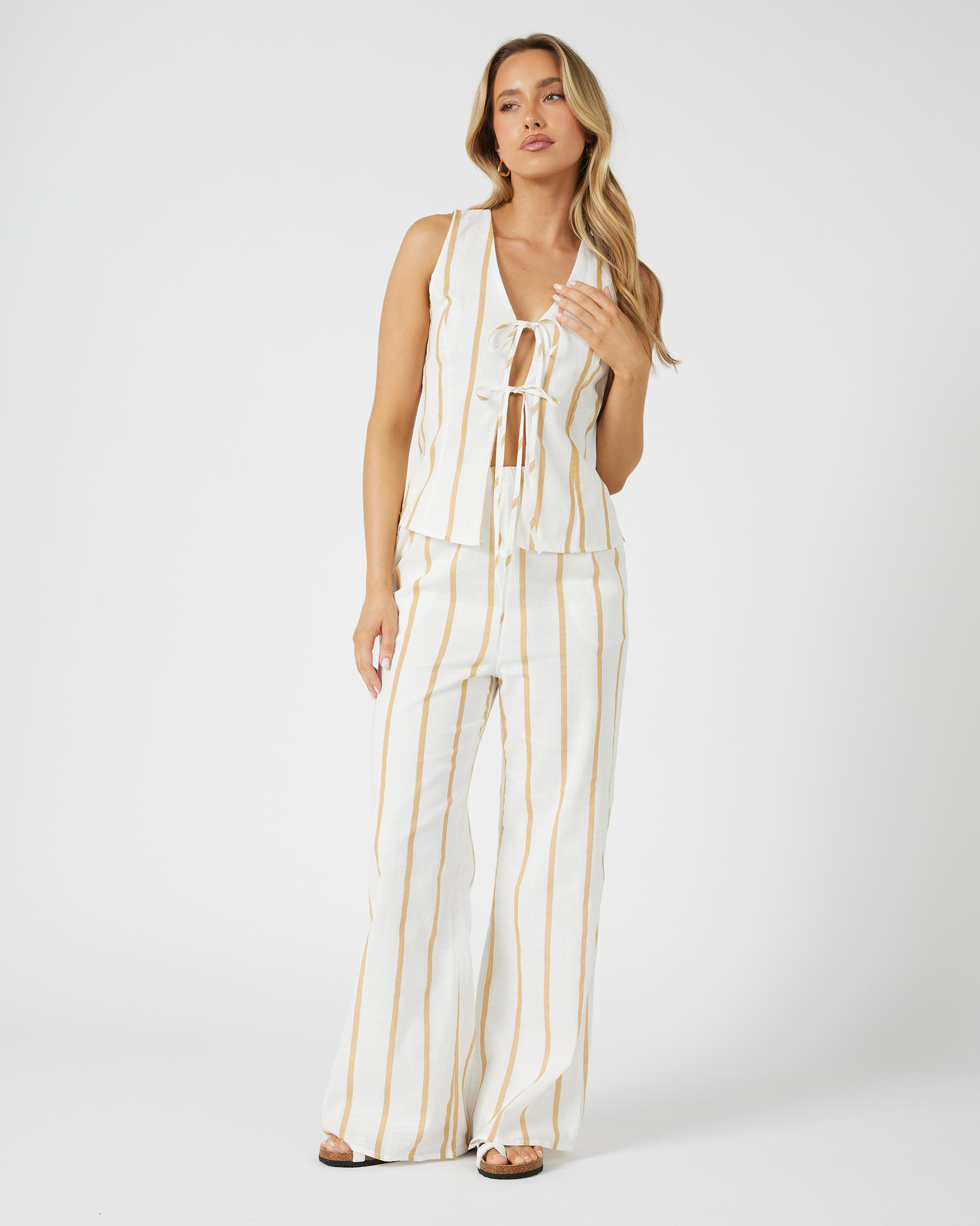 Shop Mooloola Nikkie Top In Cream/beige - Fast Shipping & Easy Returns ...